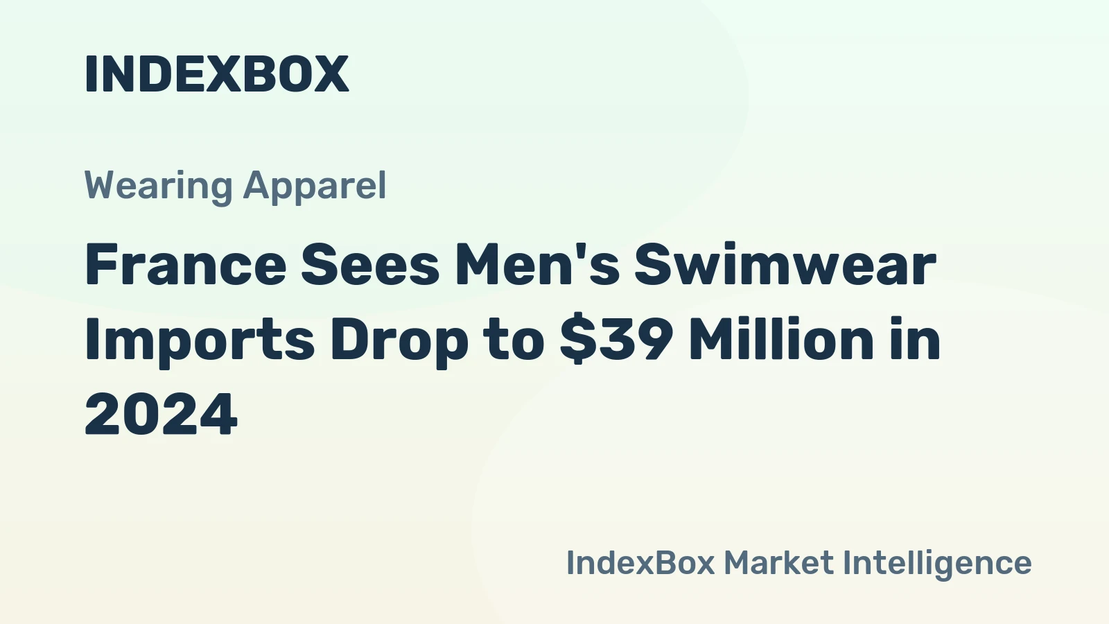 France Sees Men's Swimwear Imports Drop to $39 Million in 2024