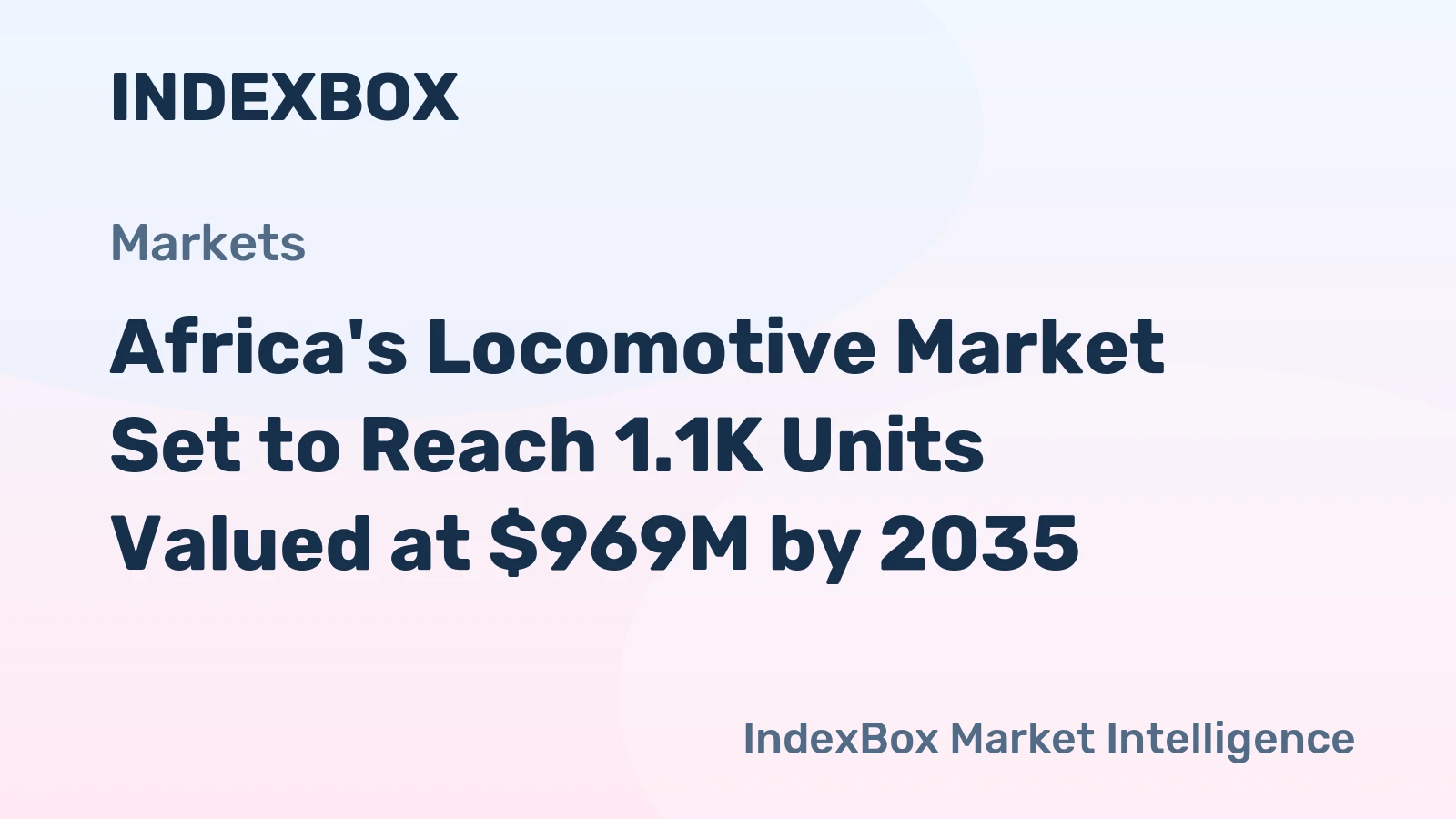 Africa's Locomotive Market Set to Reach 1.1K Units Valued at $969M by 2035