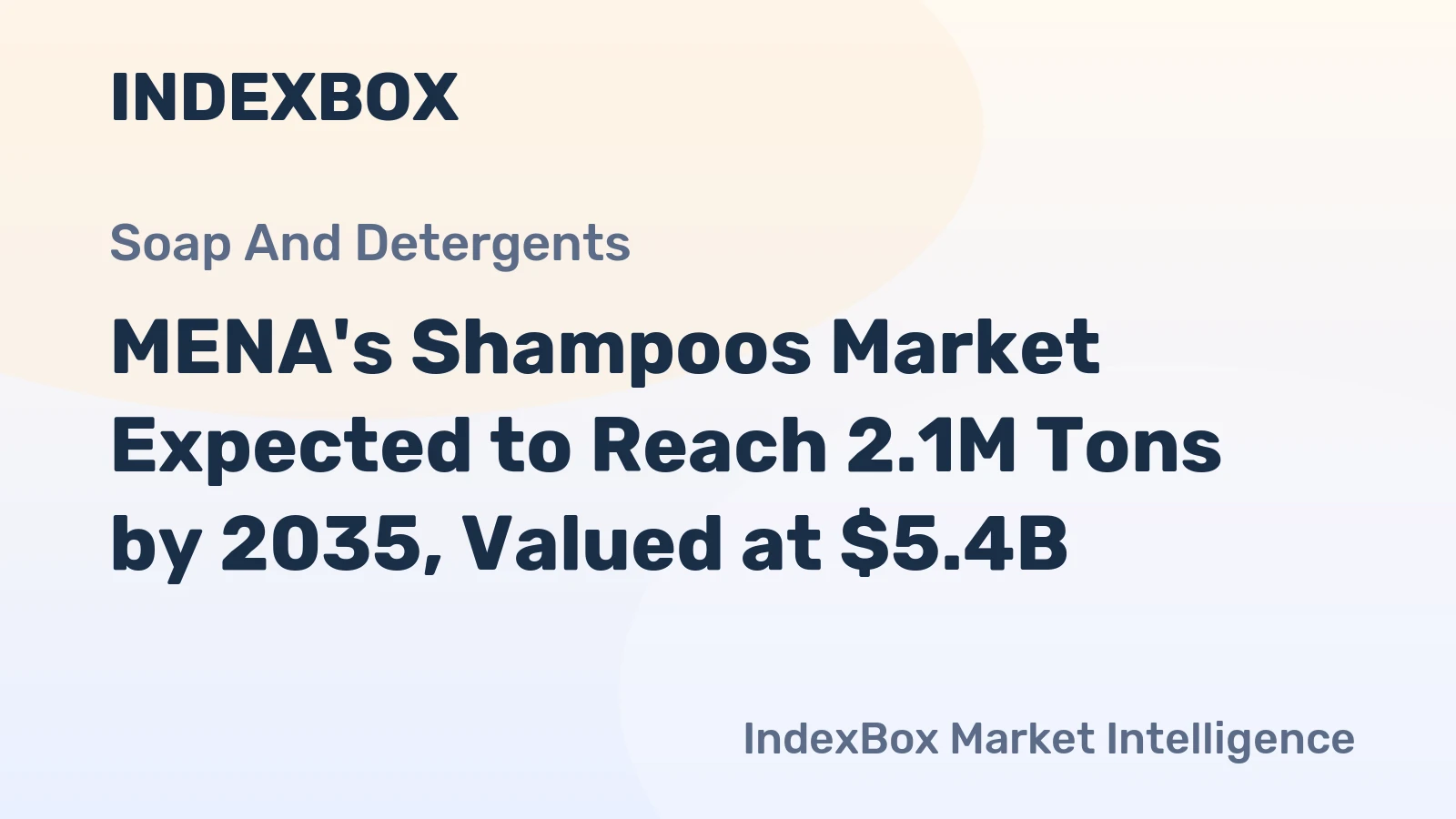 MENA's Shampoos Market Expected to Reach 2.1M Tons by 2035, Valued at $5.4B