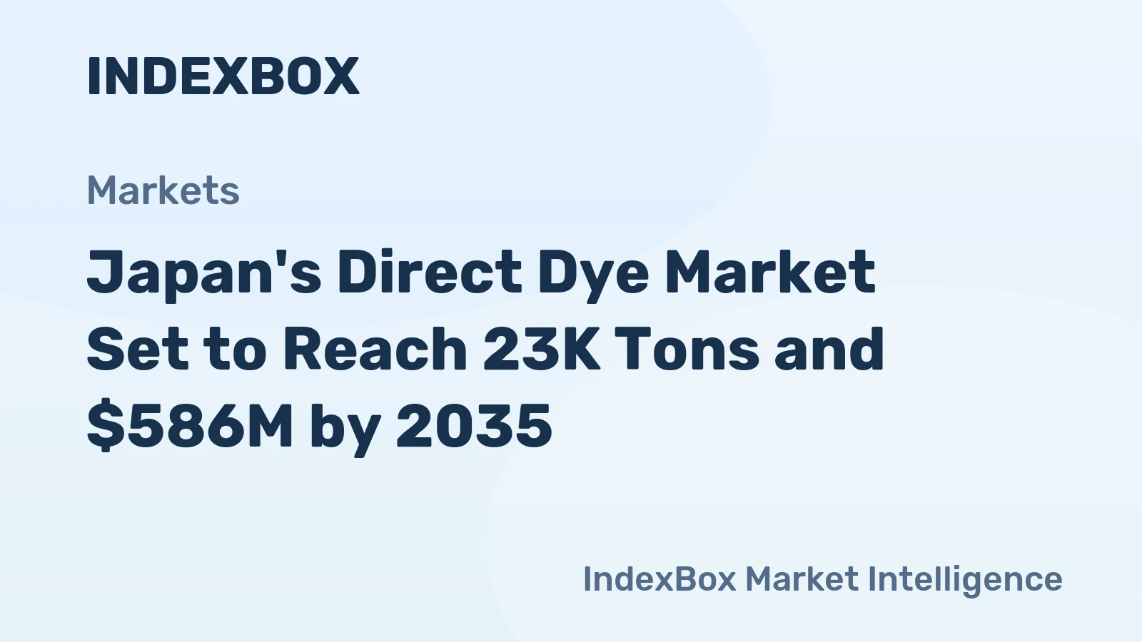 Japan's Direct Dye Market Set to Reach 23K Tons and $586M by 2035