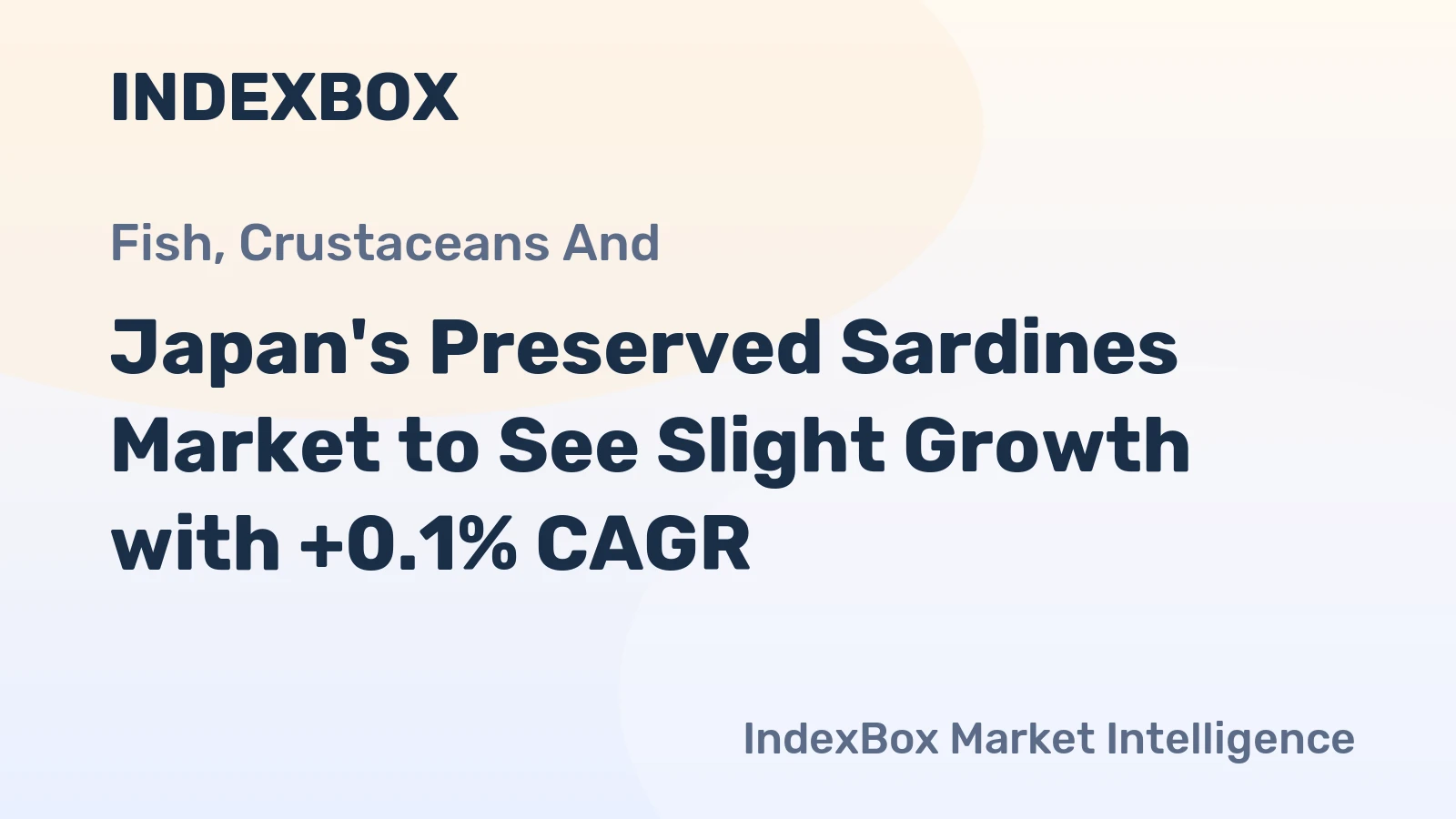 Japan's Preserved Sardines Market to See Slight Growth with +0.1% CAGR