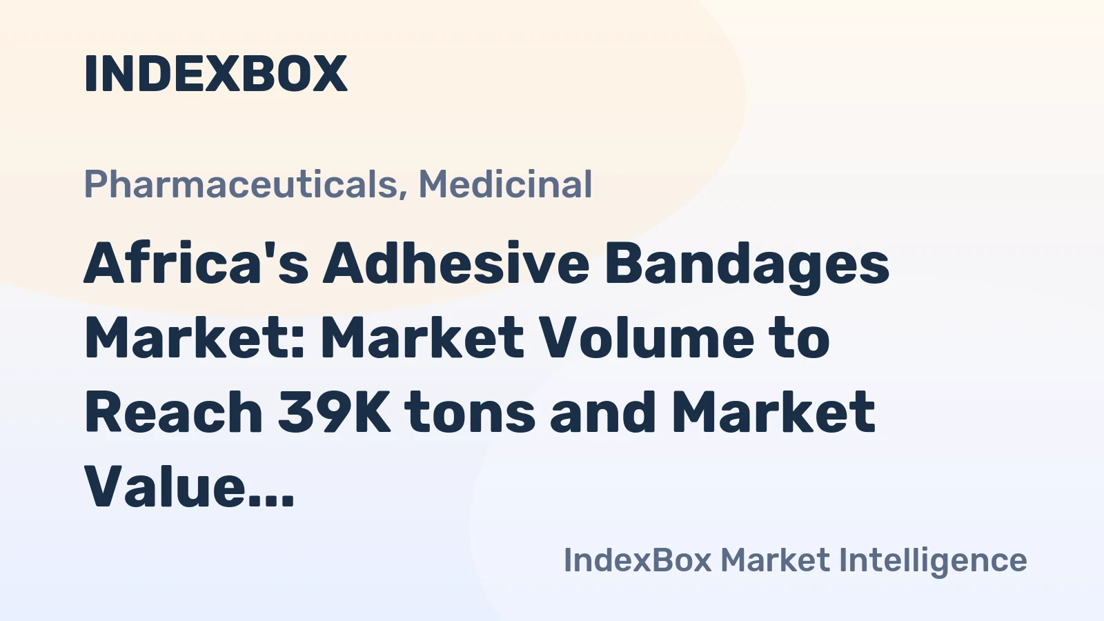 Africa's Adhesive Bandages Market: Market Volume to Reach 39K tons and Market Value to Hit $823M by 2035
