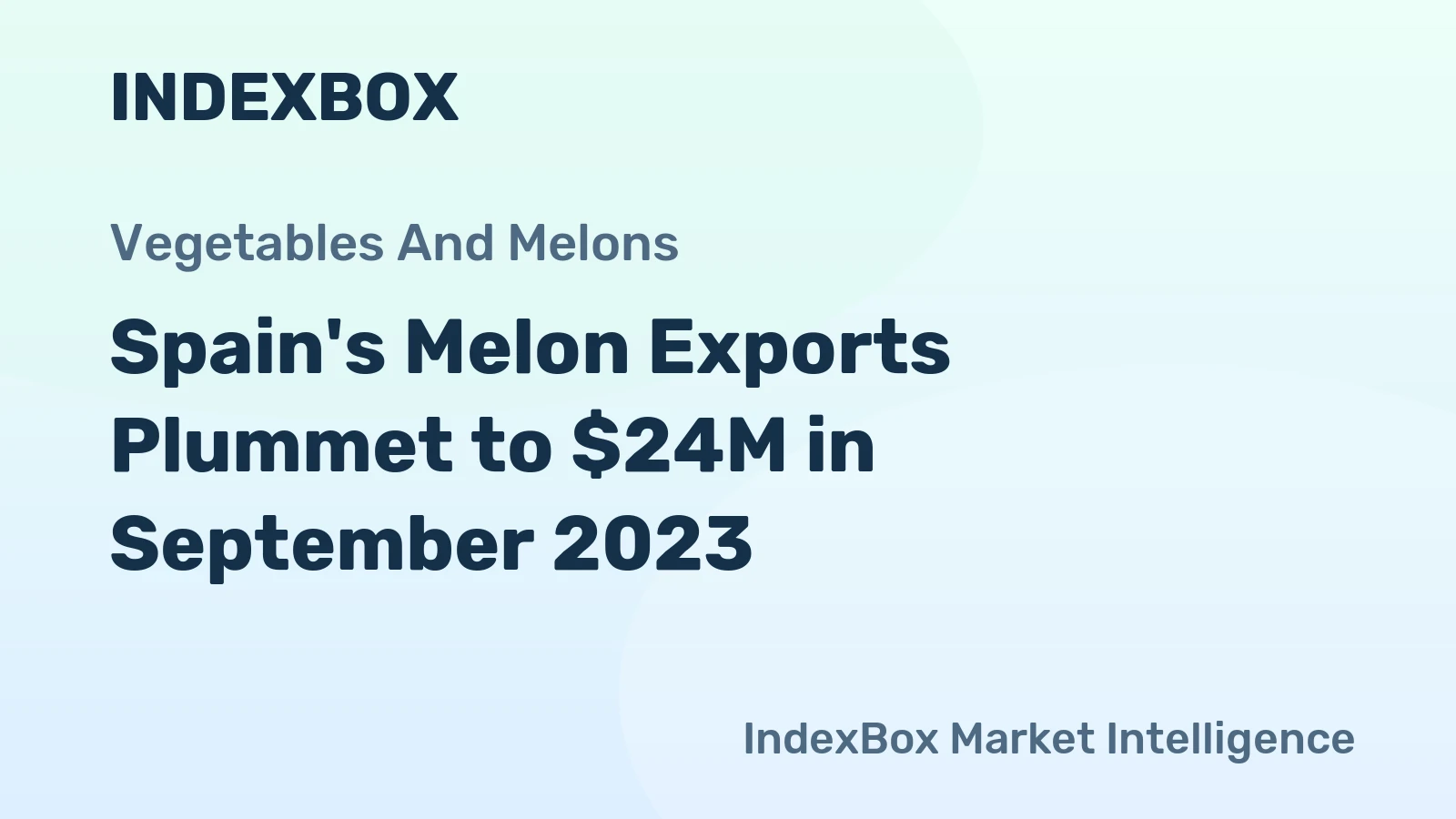 Spain's Melon Exports Plummet to $24M in September 2023
