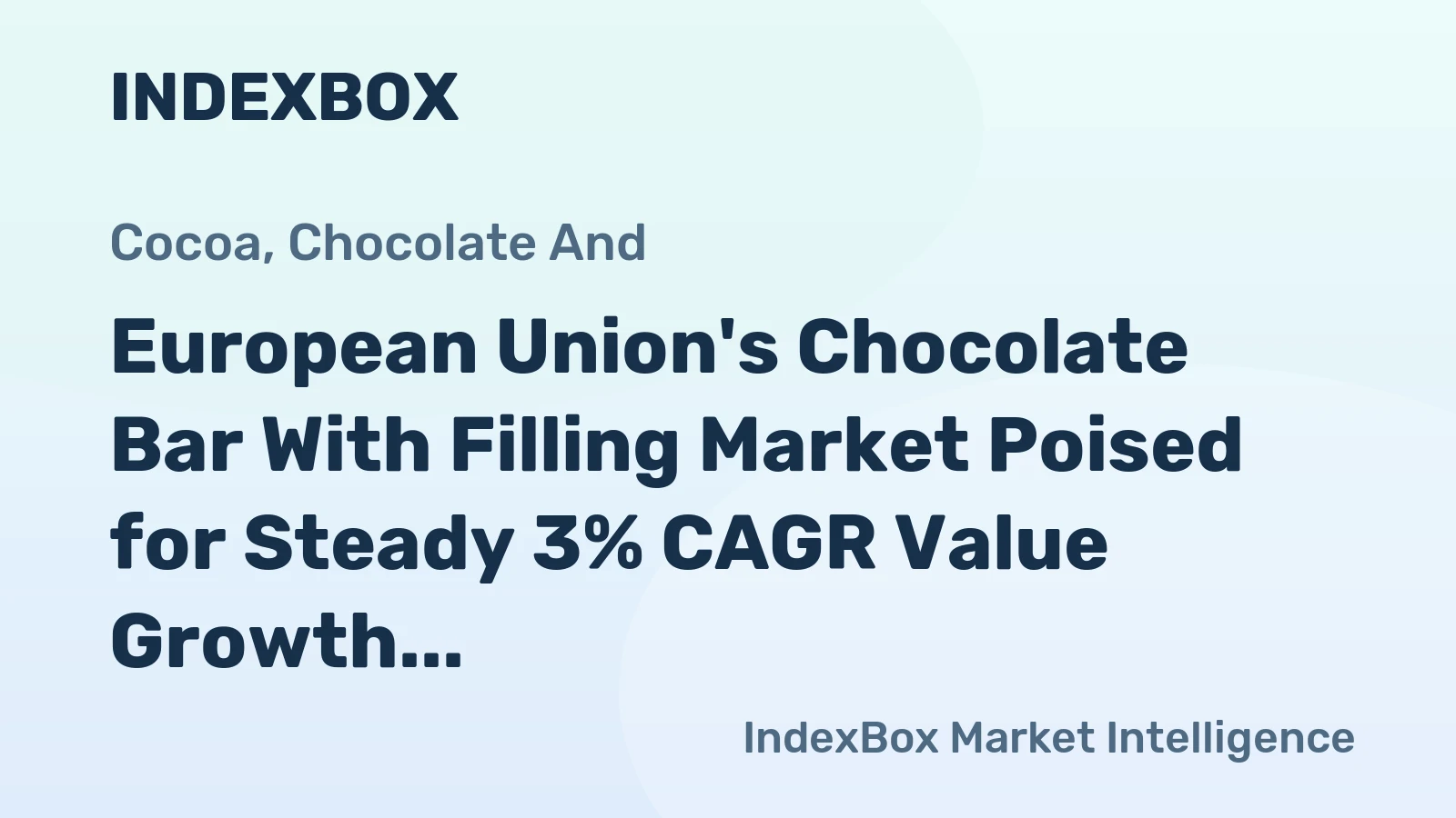 European Union's Chocolate Bar With Filling Market Poised for Steady 3% CAGR Value Growth Through 2035