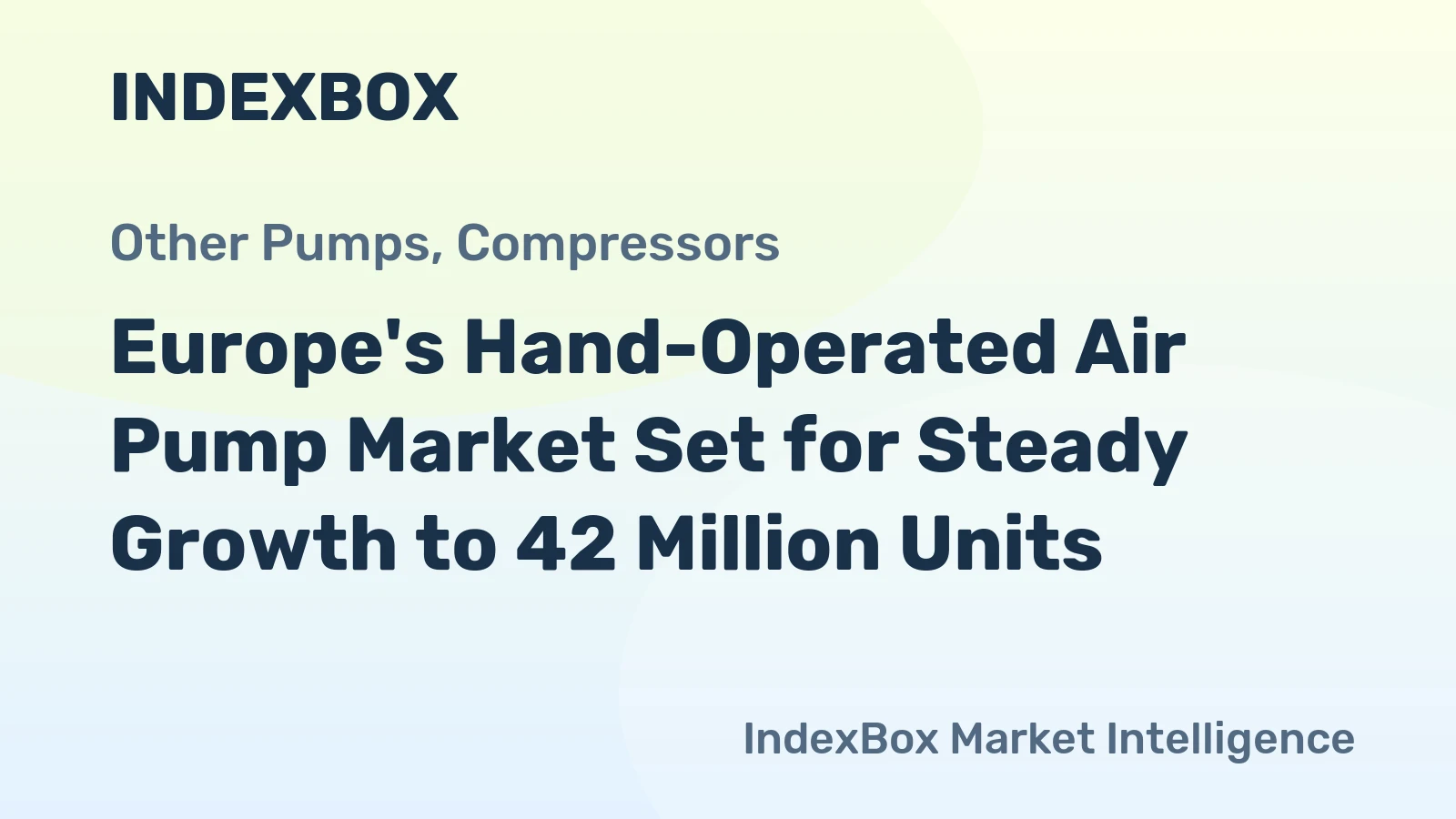 Europe's Hand-Operated Air Pump Market Set for Steady Growth to 42 Million Units