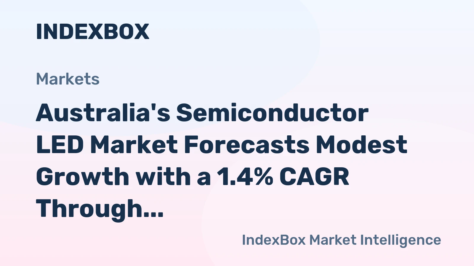 Australia's Semiconductor LED Market Forecasts Modest Growth with a 1.4% CAGR Through 2035
