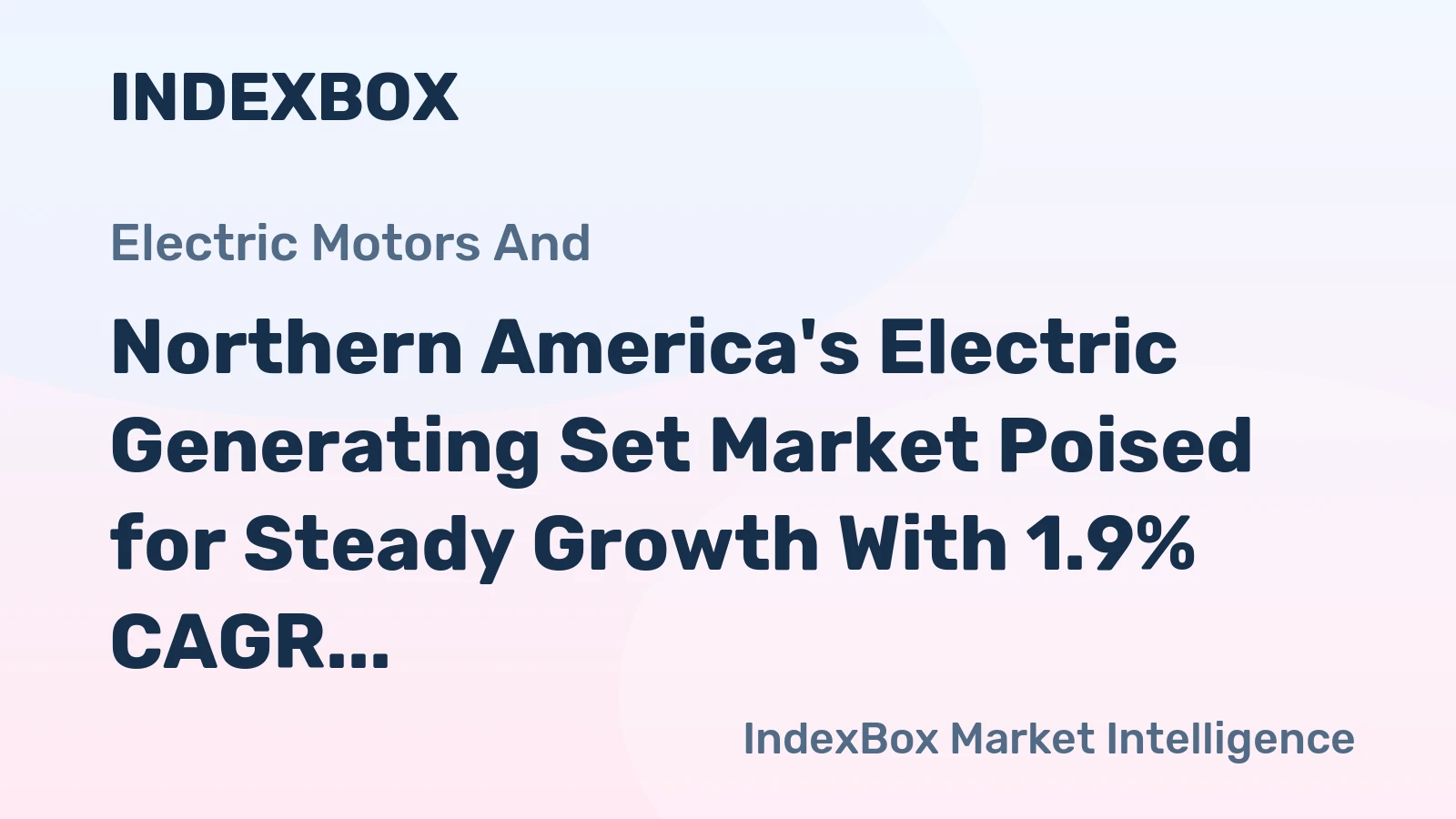 Northern America's Electric Generating Set Market Poised for Steady Growth With 1.9% CAGR Through 2035