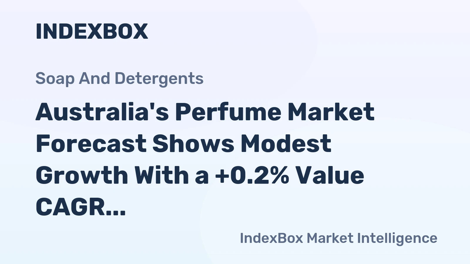 Australia's Perfume Market Forecast Shows Modest Growth With a +0.2% Value CAGR Through 2035