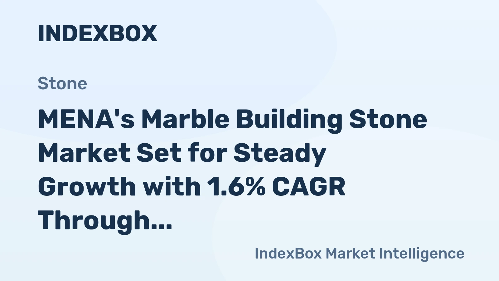 MENA's Marble Building Stone Market Set for Steady Growth with 1.6% CAGR Through 2035