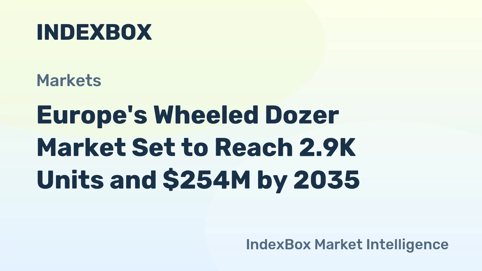 Europe's Wheeled Dozer Market Set to Reach 2.9K Units and $254M by 2035