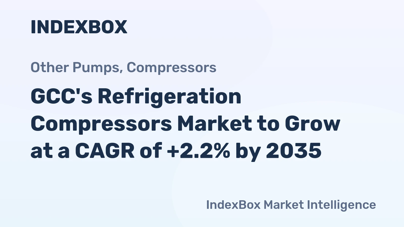 GCC's Refrigeration Compressors Market to Grow at a CAGR of +2.2% by 2035