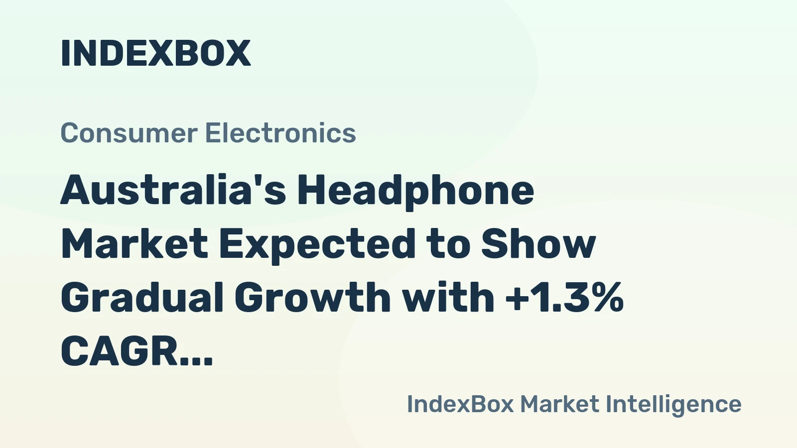 Australia's Headphone Market Expected to Show Gradual Growth with +1.3% CAGR in Volume and +1.7% CAGR in Value by 2035