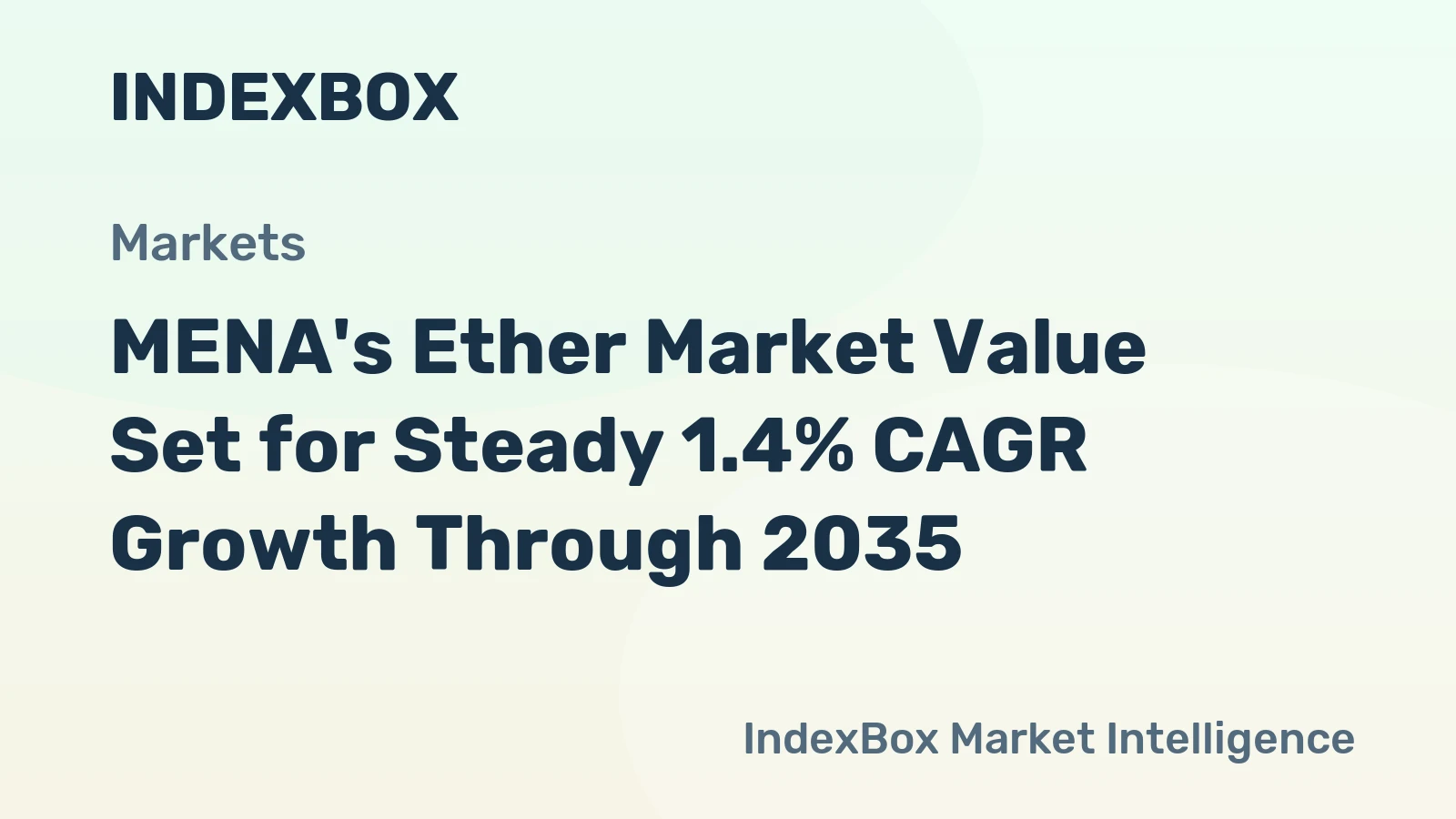 MENA's Ether Market Value Set for Steady 1.4% CAGR Growth Through 2035