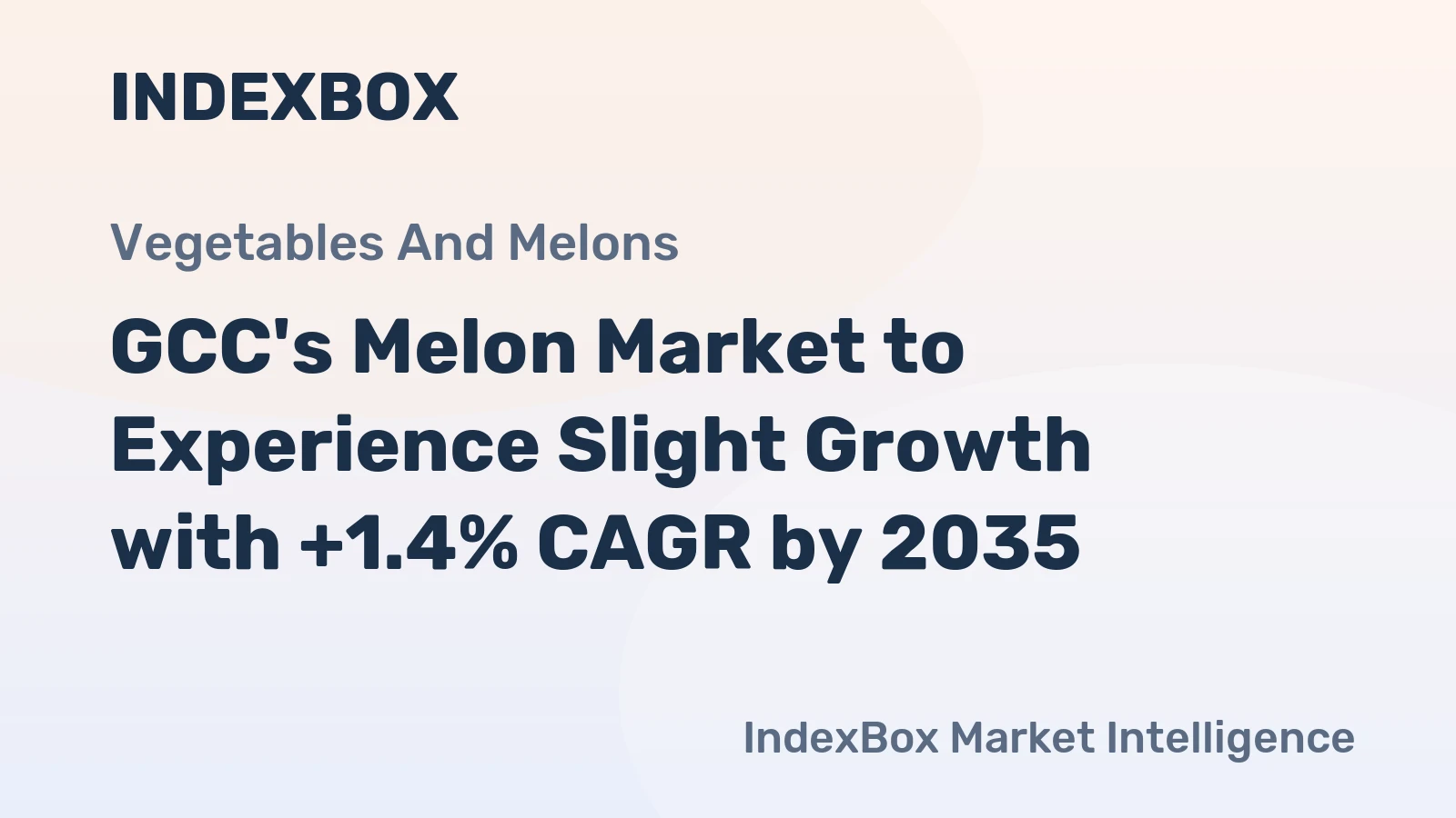 GCC's Melon Market to Experience Slight Growth with +1.4% CAGR by 2035