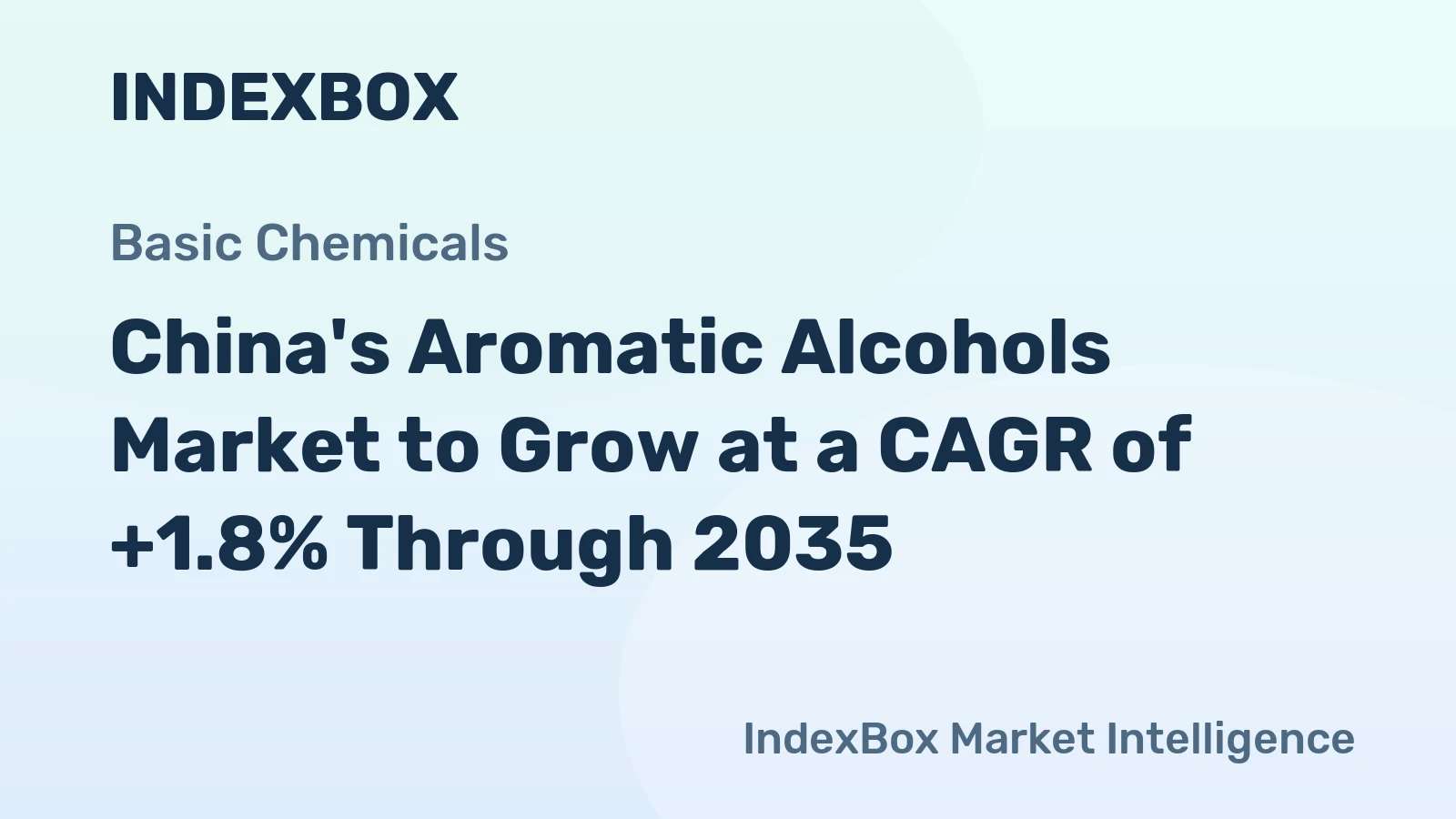 China's Aromatic Alcohols Market to Grow at a CAGR of +1.8% Through 2035
