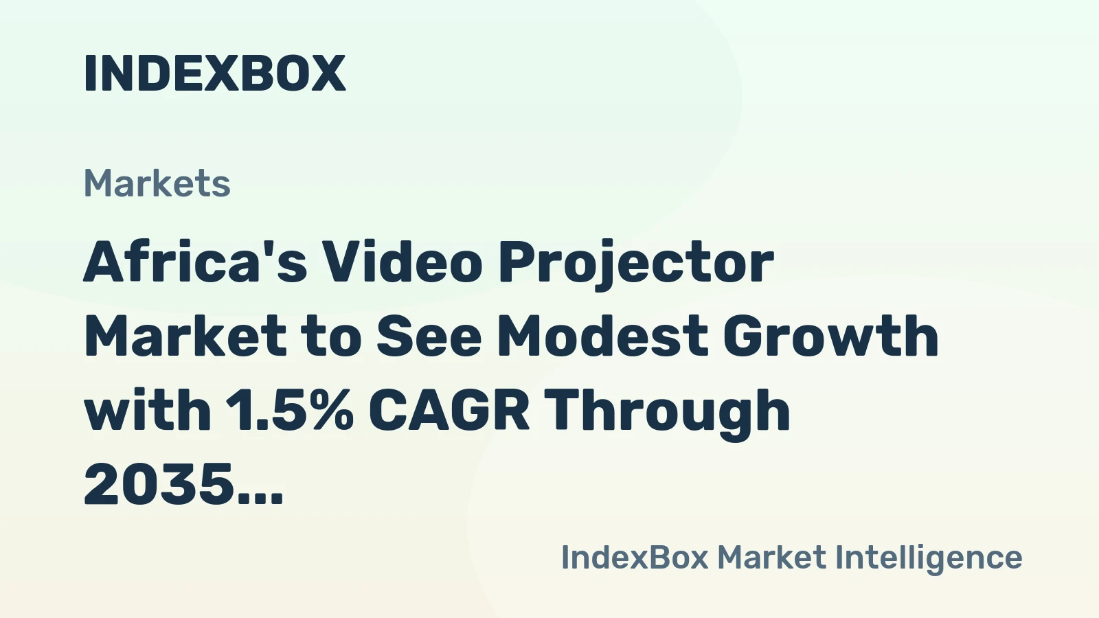 Africa's Video Projector Market to See Modest Growth with 1.5% CAGR Through 2035