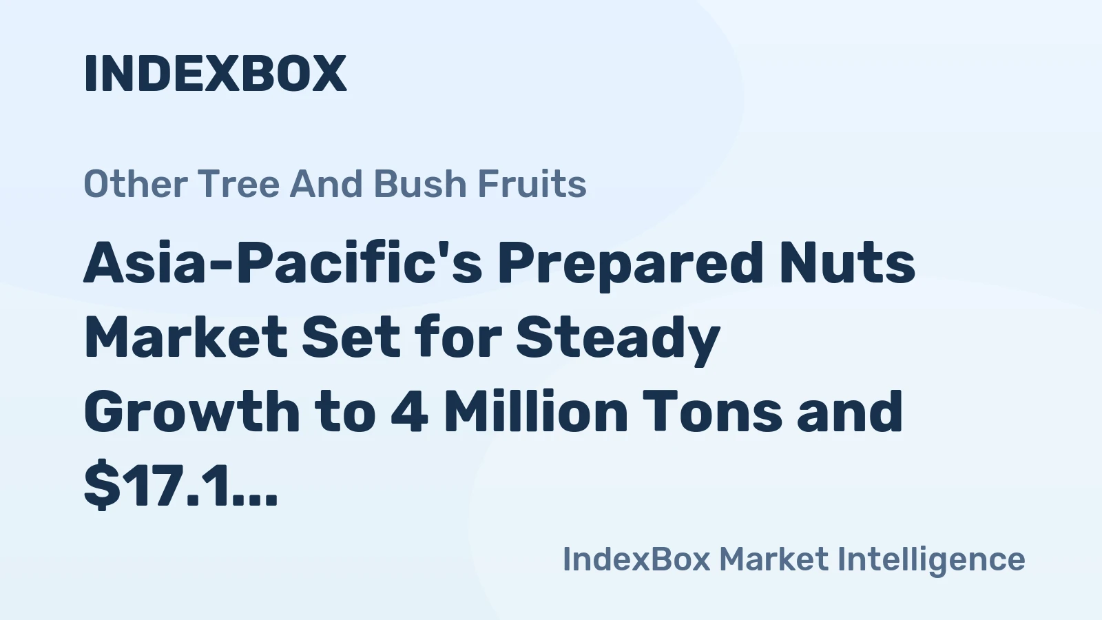 Asia-Pacific's Prepared Nuts Market Set for Steady Growth to 4 Million Tons and $17.1 Billion