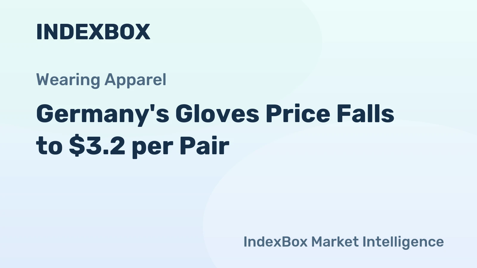 Germany's Gloves Price Falls to $3.2 per Pair