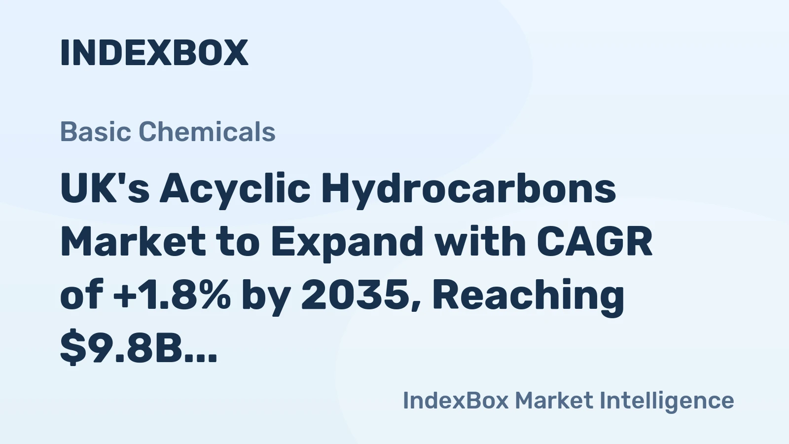 UK's Acyclic Hydrocarbons Market to Expand with CAGR of +1.8% by 2035, Reaching $9.8B in Value