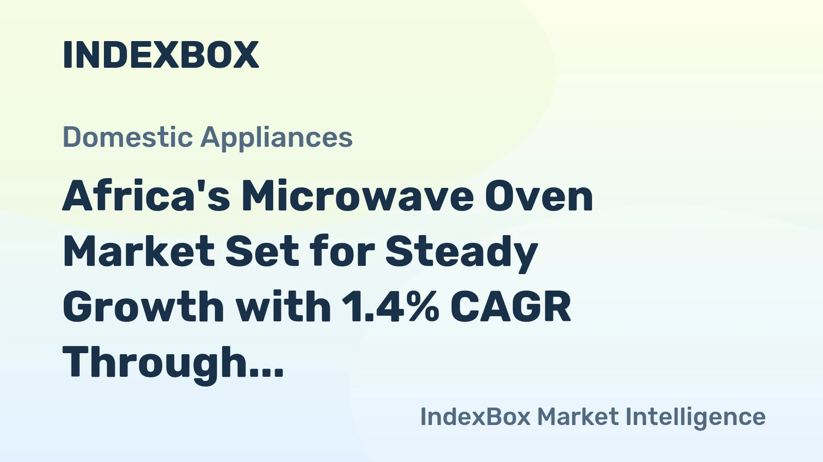 Africa's Microwave Oven Market Set for Steady Growth with 1.4% CAGR Through 2035