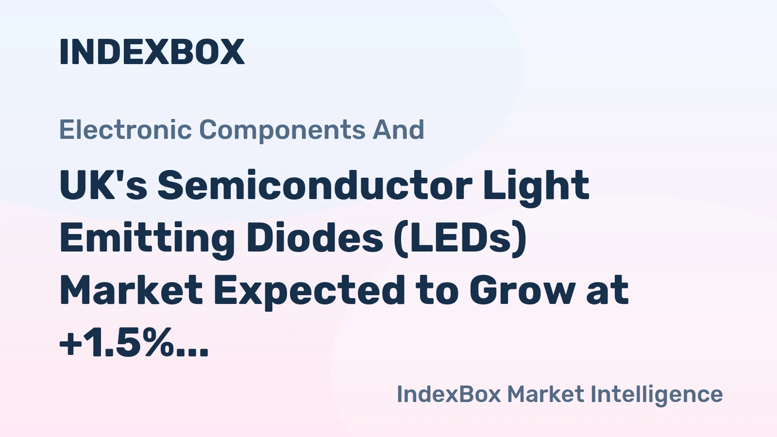 UK's Semiconductor Light Emitting Diodes (LEDs) Market Expected to Grow at +1.5% CAGR Over Next Decade