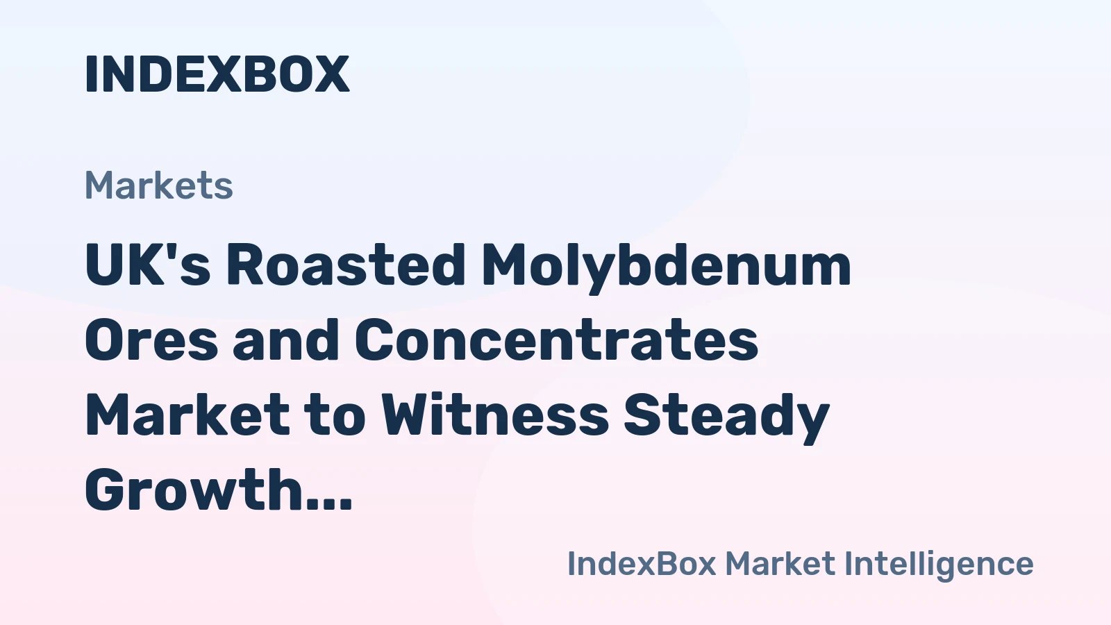 UK's Roasted Molybdenum Ores and Concentrates Market to Witness Steady Growth with 5.5% CAGR
