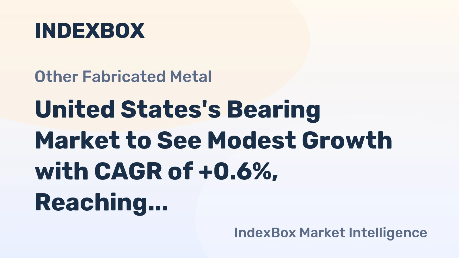 United States's Bearing Market to See Modest Growth with CAGR of +0.6%, Reaching $1.7B by 2035