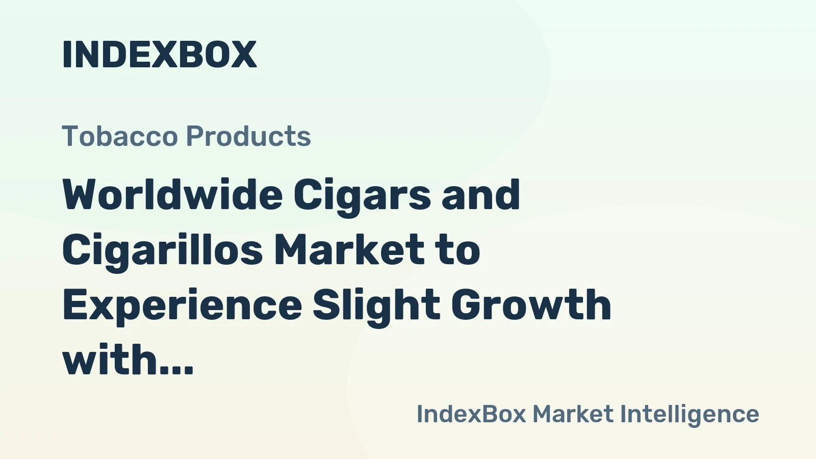Worldwide Cigars and Cigarillos Market to Experience Slight Growth with +0.2% CAGR through 2035