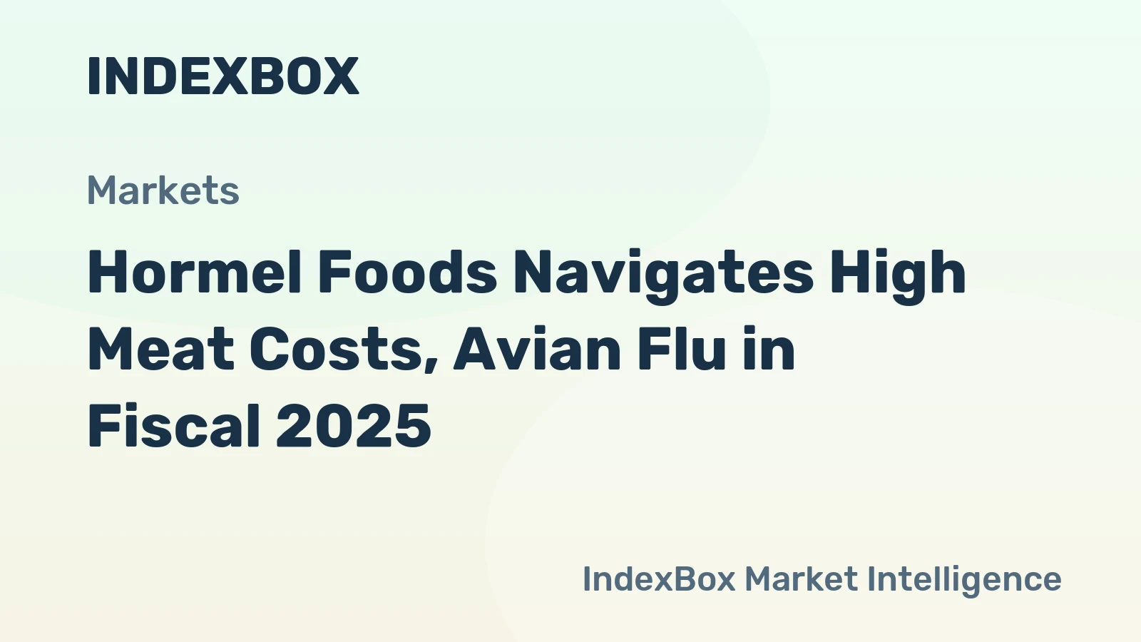 Hormel Foods Navigates High Meat Costs, Avian Flu in Fiscal 2025