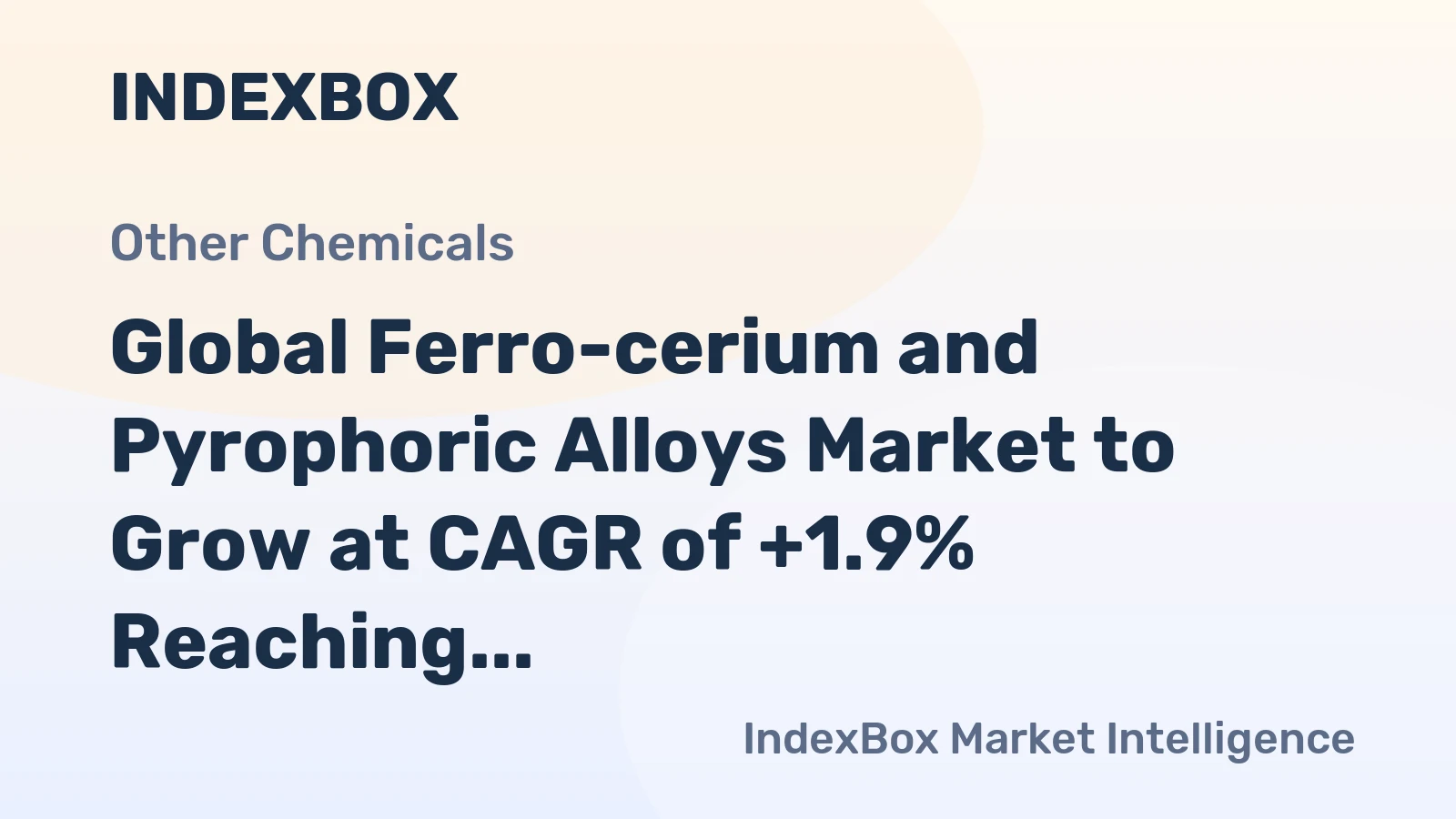 Global Ferro-cerium and Pyrophoric Alloys Market to Grow at CAGR of +1.9% Reaching $8.1B by 2035