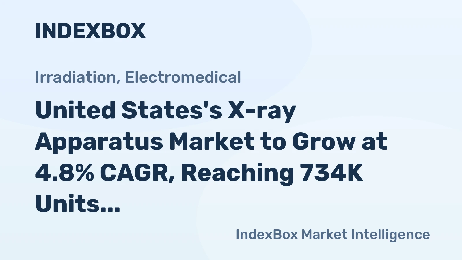 United States's X-ray Apparatus Market to Grow at 4.8% CAGR, Reaching 734K Units by 2035