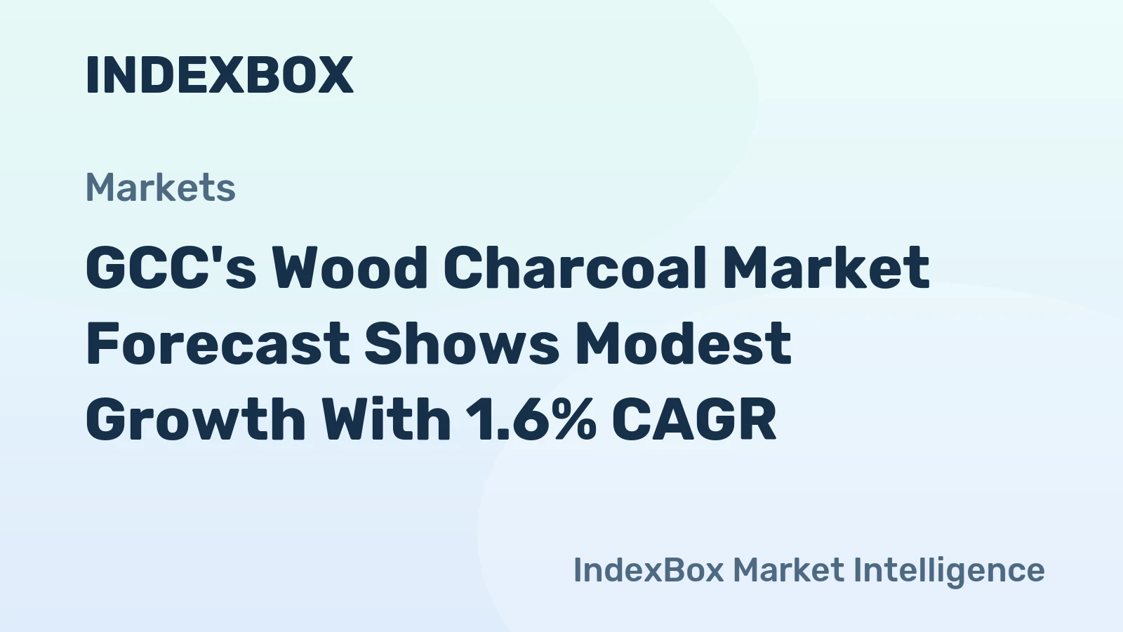 GCC's Wood Charcoal Market Forecast Shows Modest Growth With 1.6% CAGR