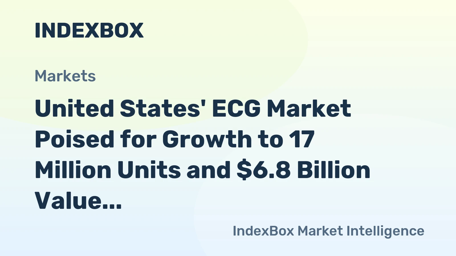 United States' ECG Market Poised for Growth to 17 Million Units and $6.8 Billion Value