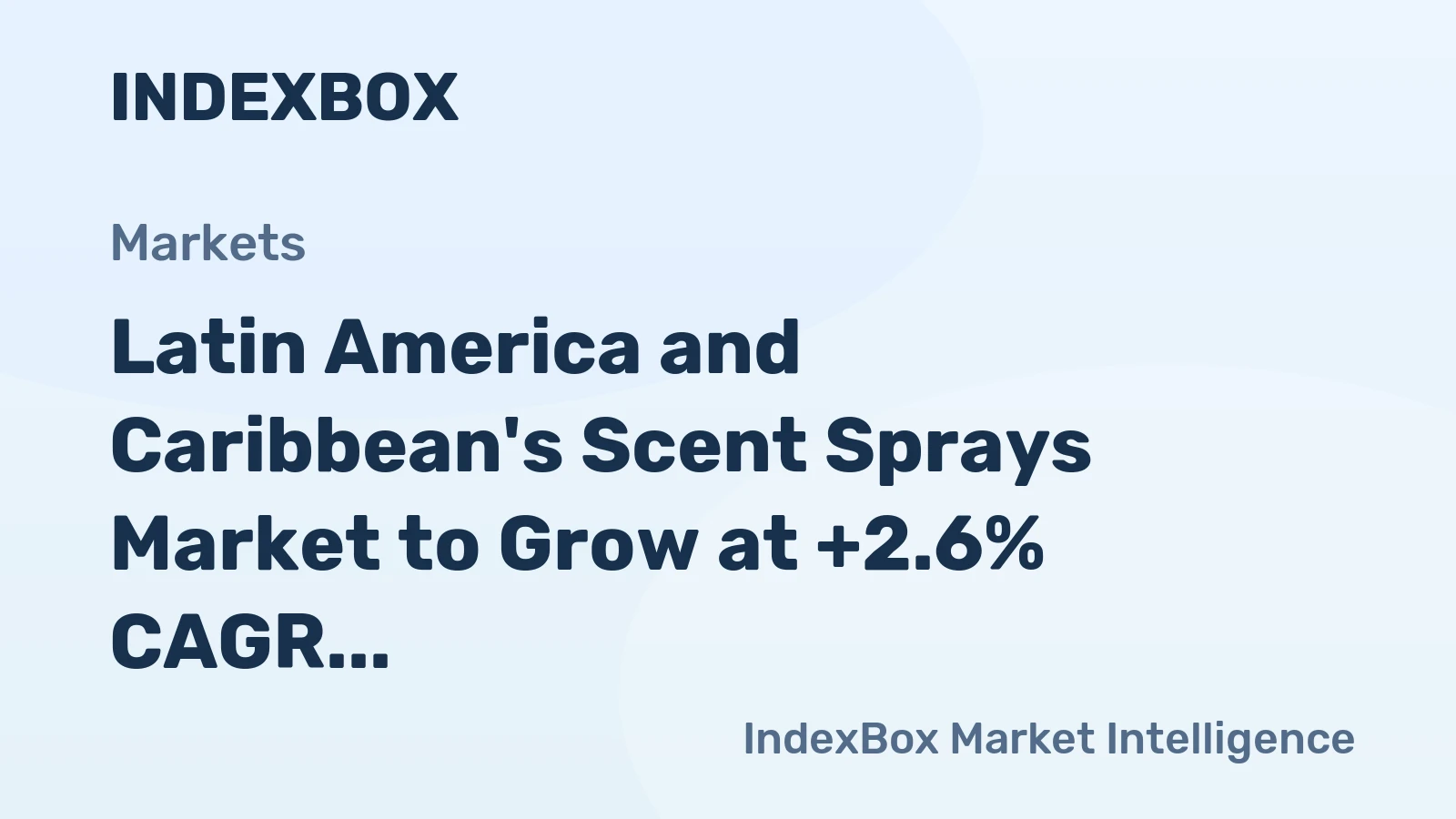 Latin America and Caribbean's Scent Sprays Market to Grow at +2.6% CAGR, Reaching 52K tons by 2035