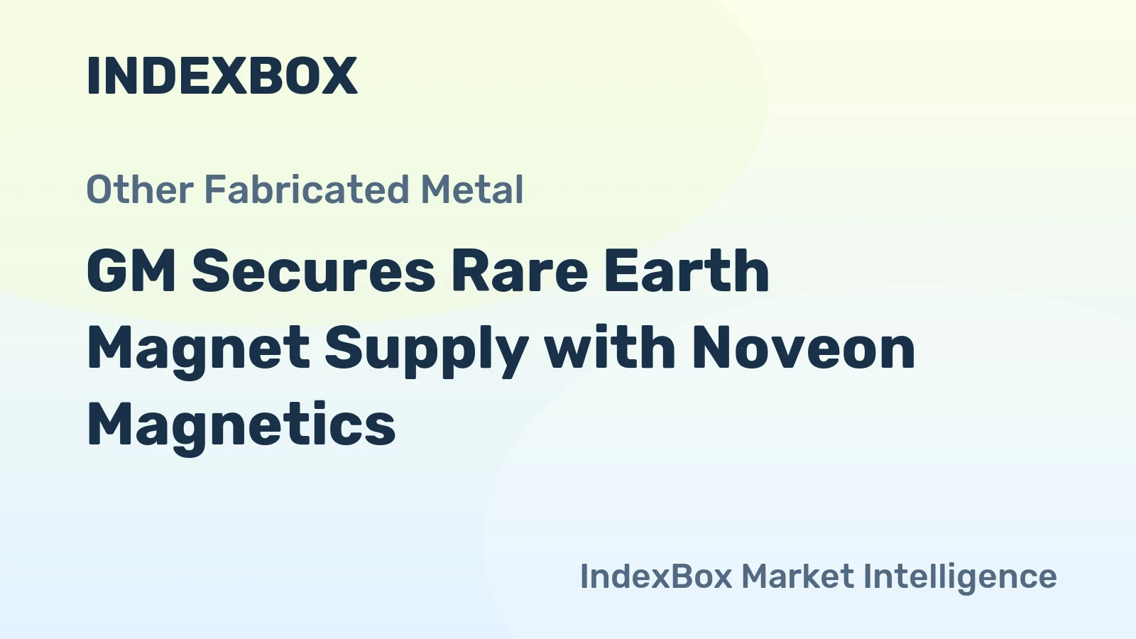 GM Secures Rare Earth Magnet Supply with Noveon Magnetics