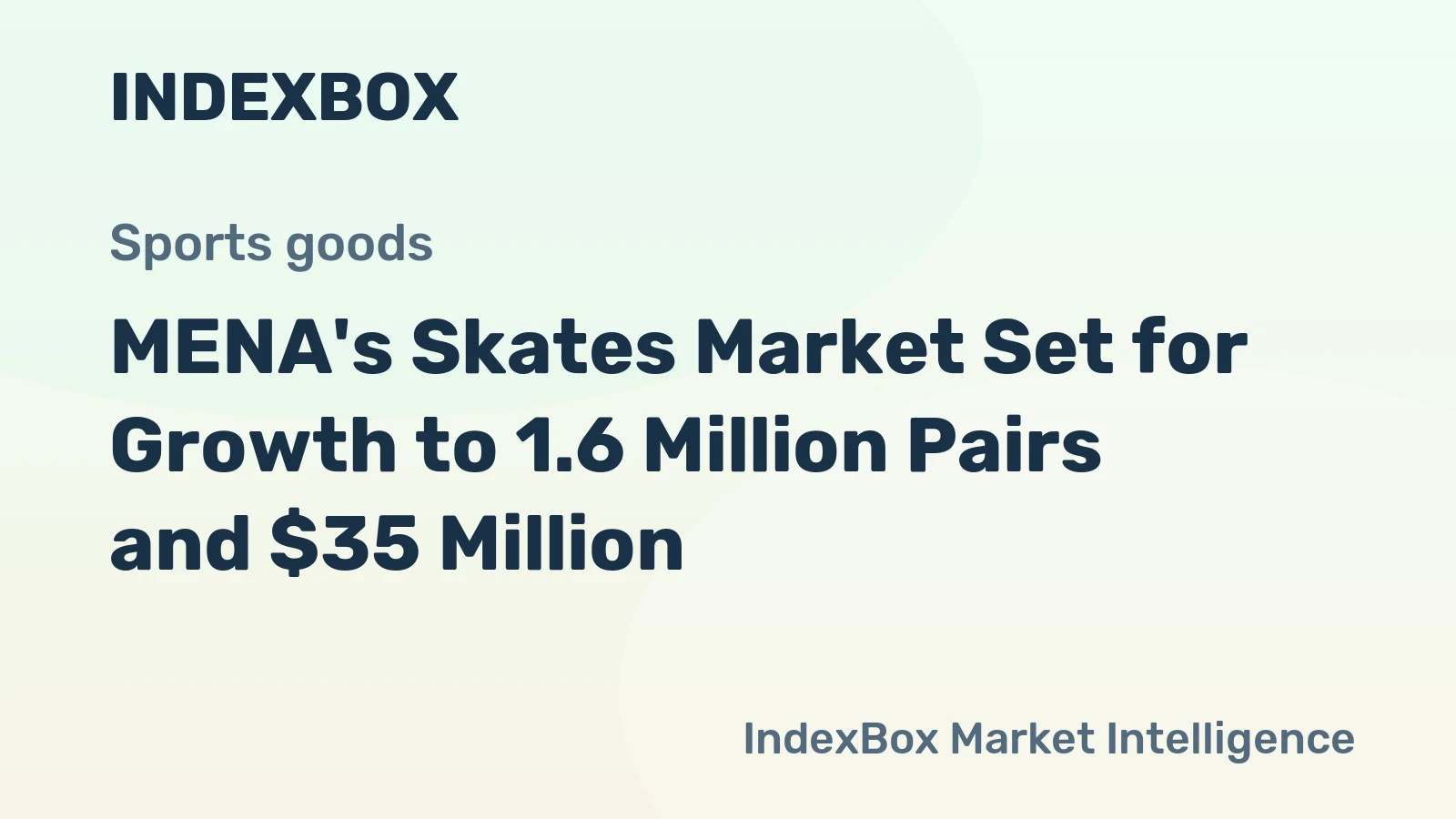 MENA's Skates Market Set for Growth to 1.6 Million Pairs and $35 Million