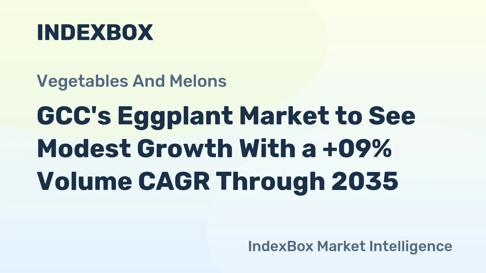 GCC's Eggplant Market to See Modest Growth With a +09% Volume CAGR Through 2035