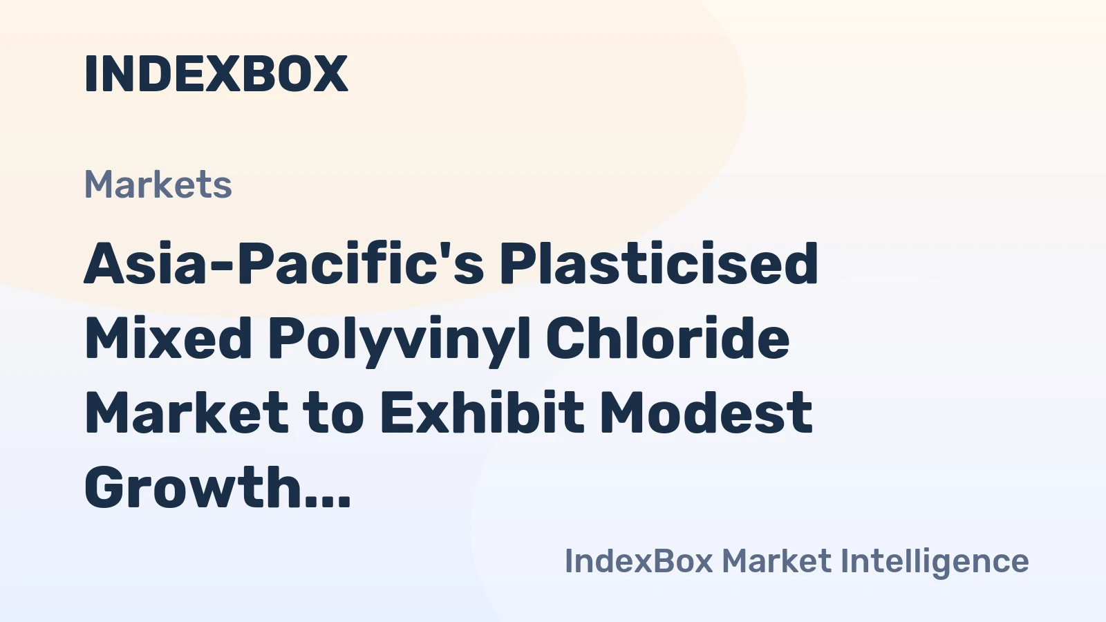 Asia-Pacific's Plasticised Mixed Polyvinyl Chloride Market to Exhibit Modest Growth with a CAGR of +0.9% from 2024 to 2035