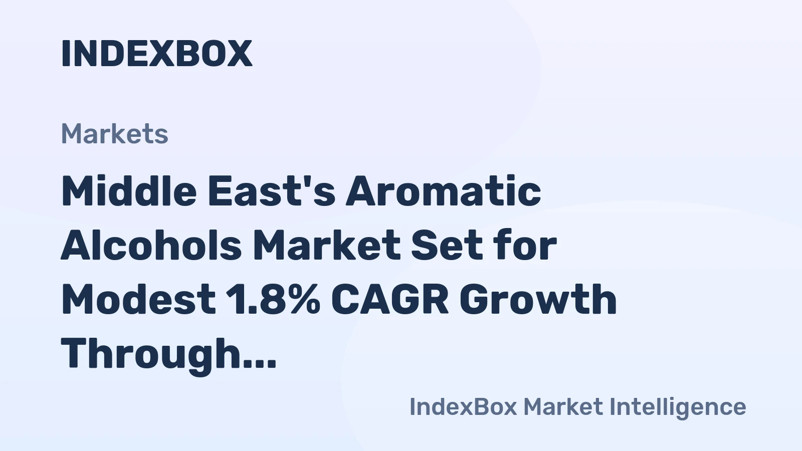 Middle East's Aromatic Alcohols Market Set for Modest 1.8% CAGR Growth Through 2035