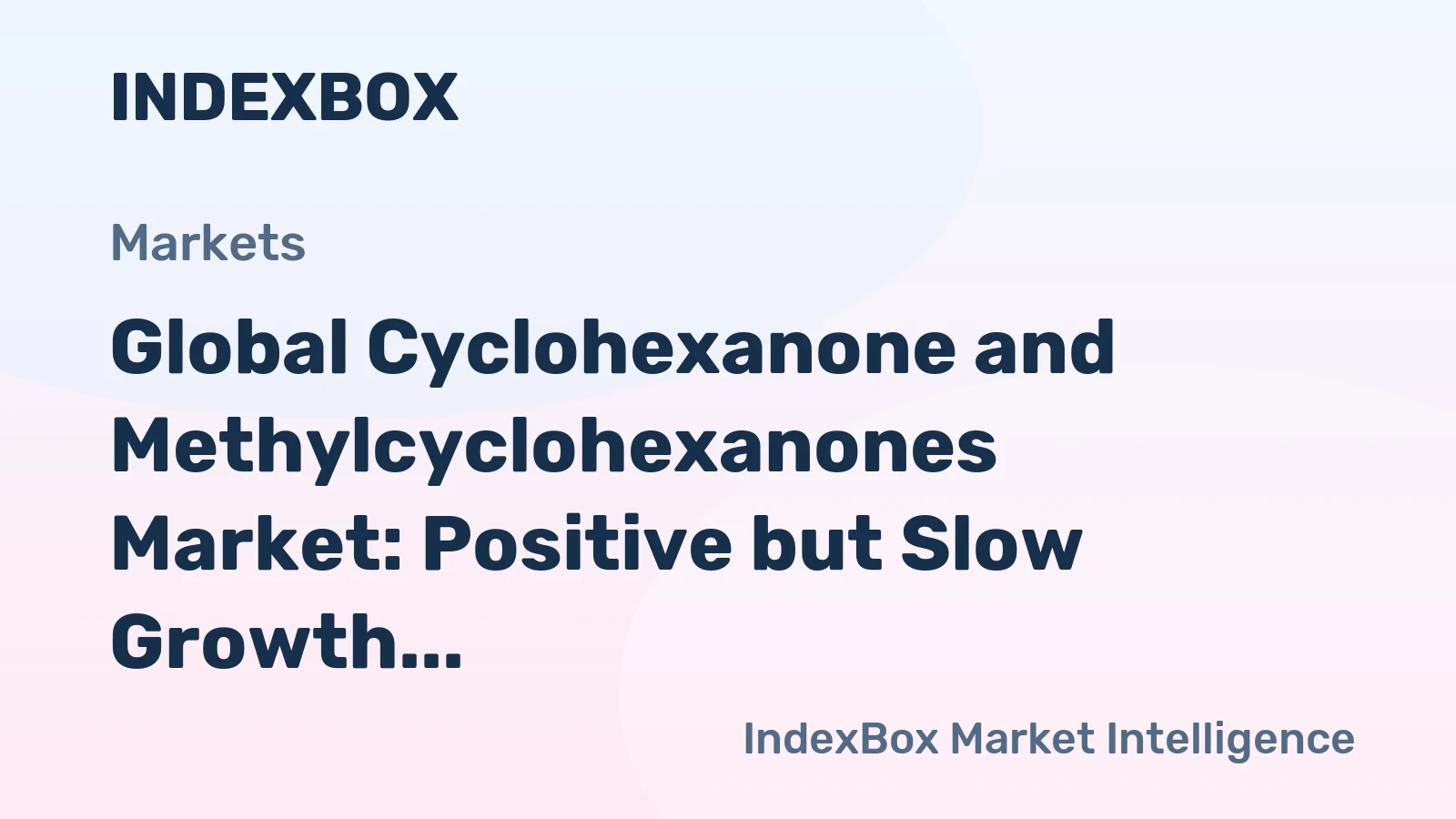 Global Cyclohexanone and Methylcyclohexanones Market: Positive but Slow Growth Expected with Anticipated CAGR of +0.6% from 2024 to 2035