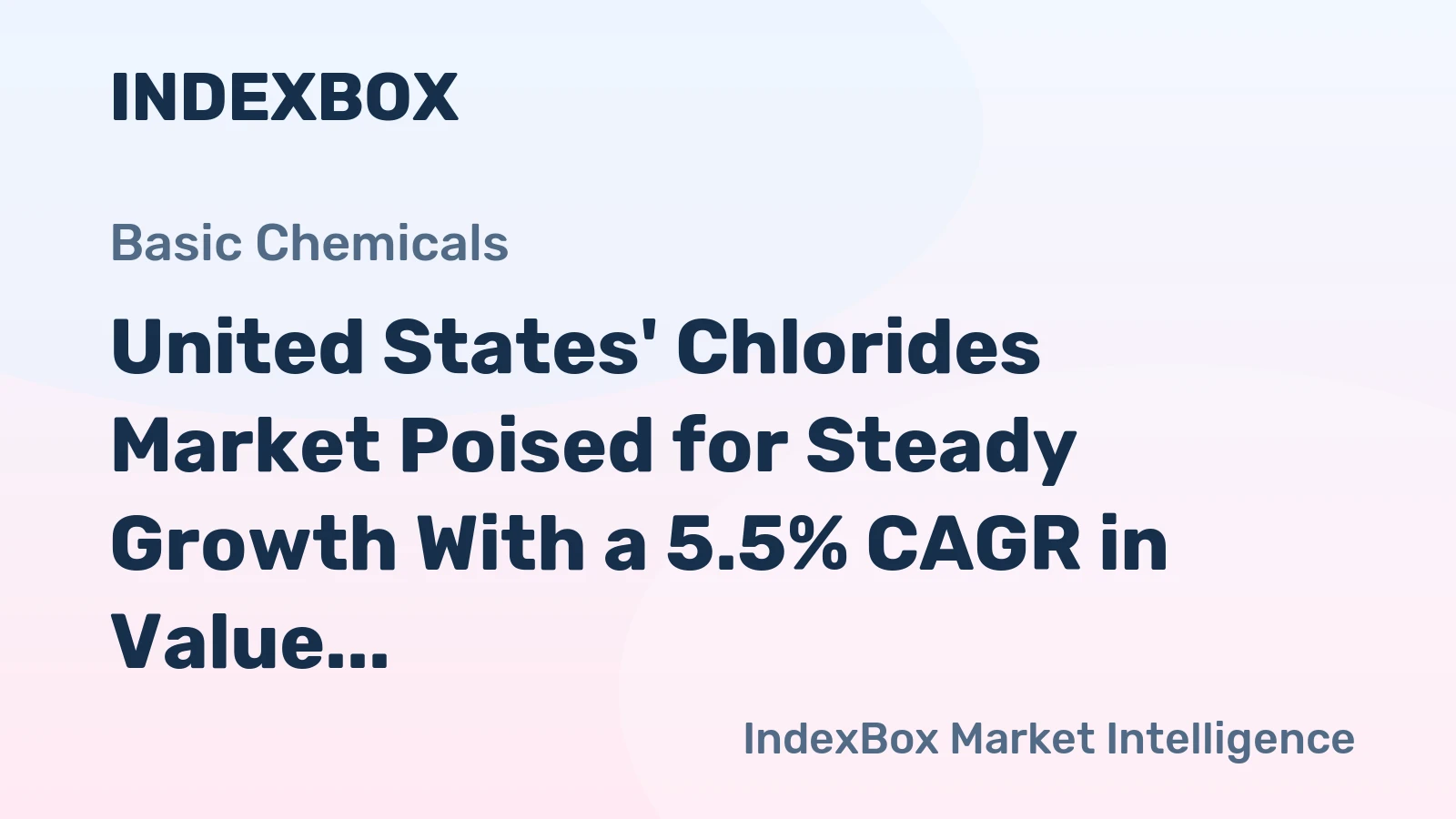 United States' Chlorides Market Poised for Steady Growth With a 5.5% CAGR in Value Through 2035