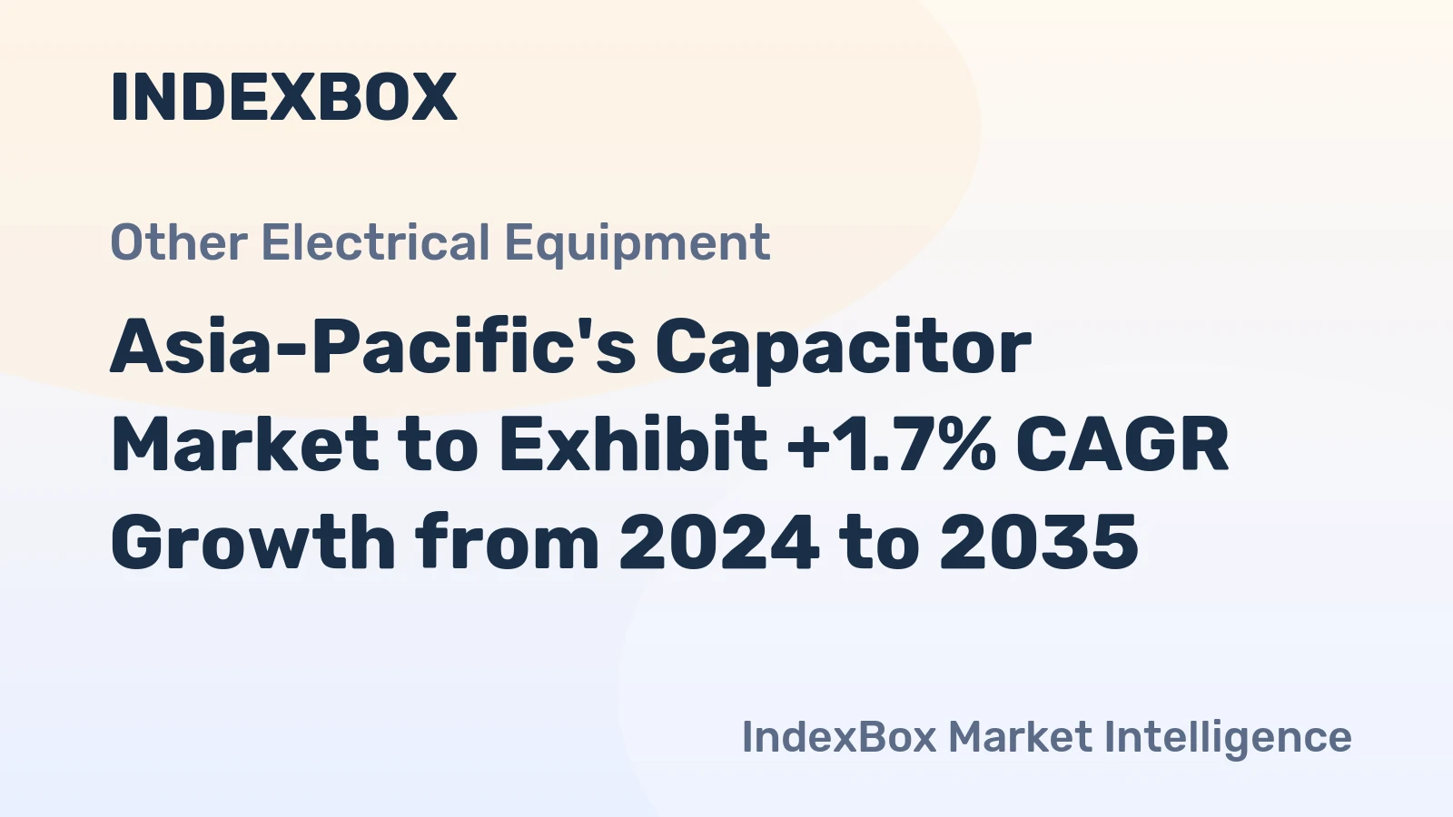 Asia-Pacific's Capacitor Market to Exhibit +1.7% CAGR Growth from 2024 to 2035