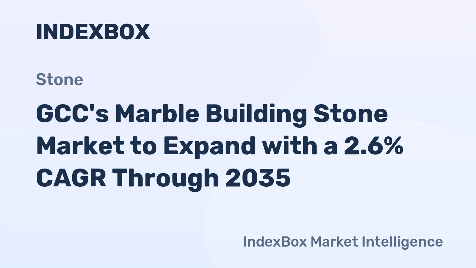 GCC's Marble Building Stone Market to Expand with a 2.6% CAGR Through 2035