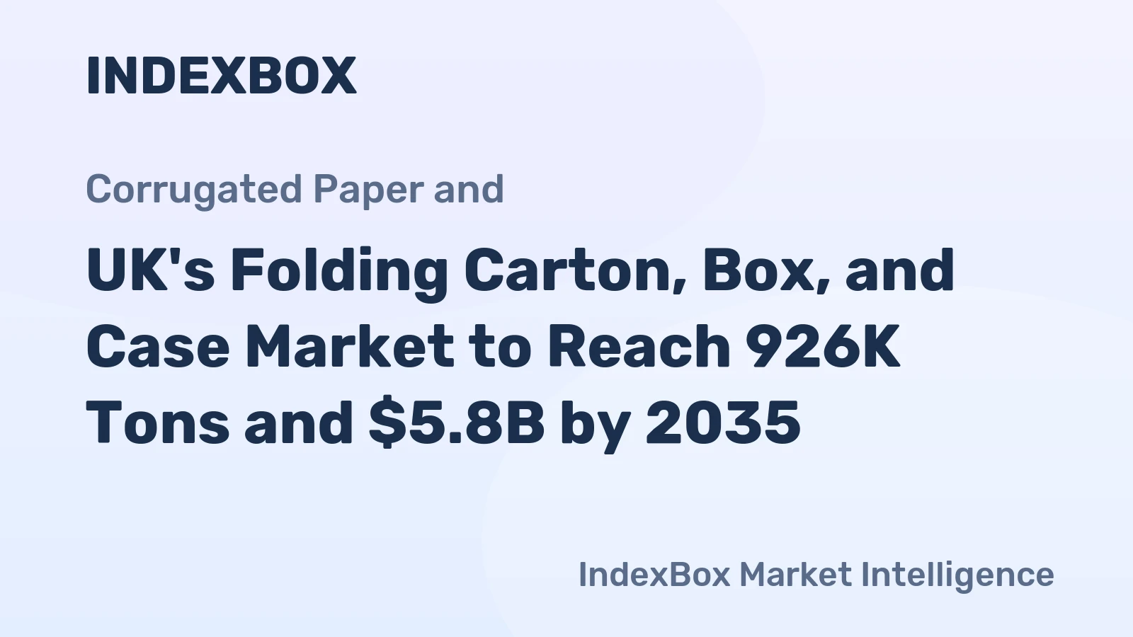 UK's Folding Carton, Box, and Case Market to Reach 926K Tons and $5.8B by 2035