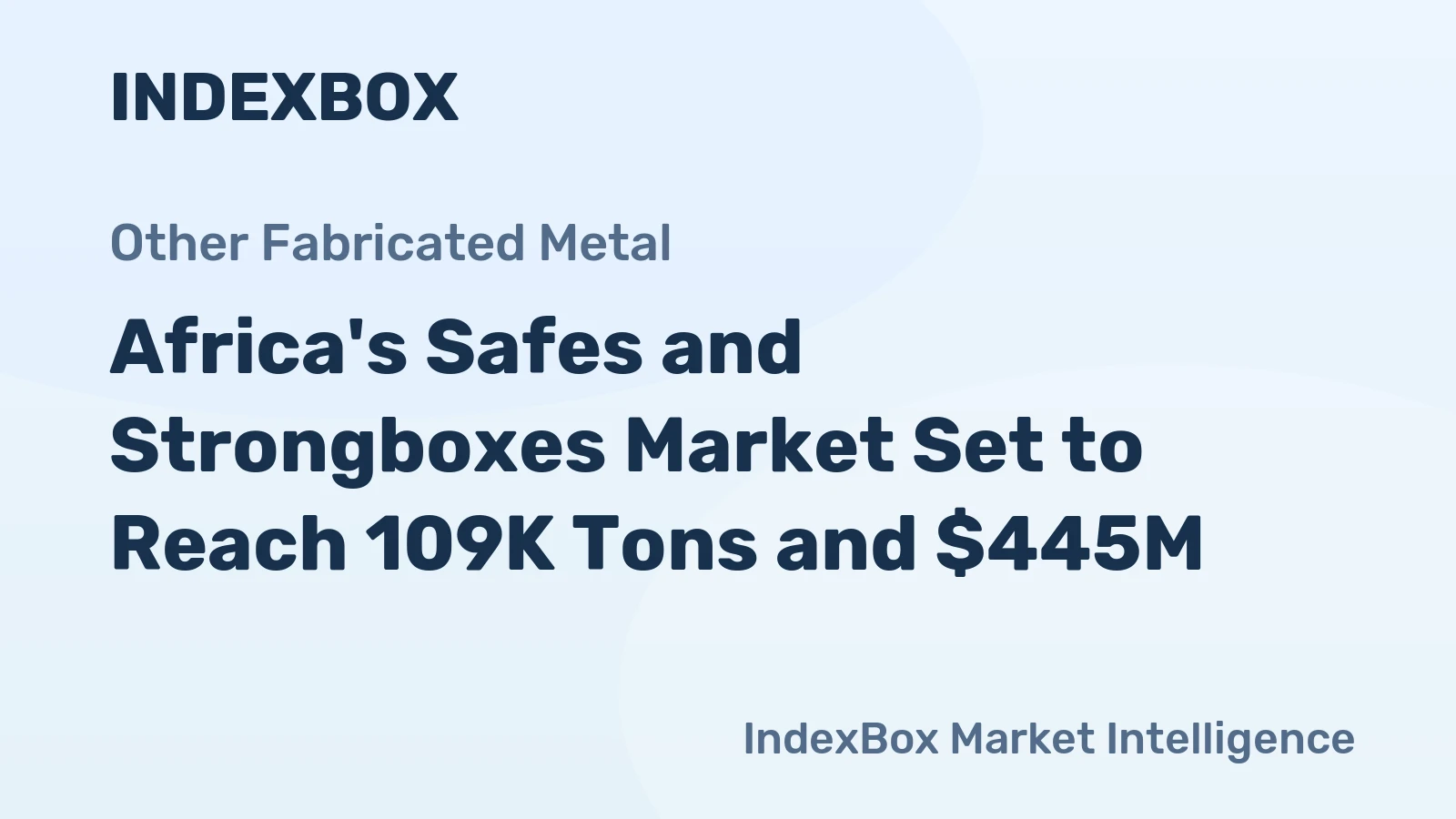 Africa's Safes and Strongboxes Market Set to Reach 109K Tons and $445M