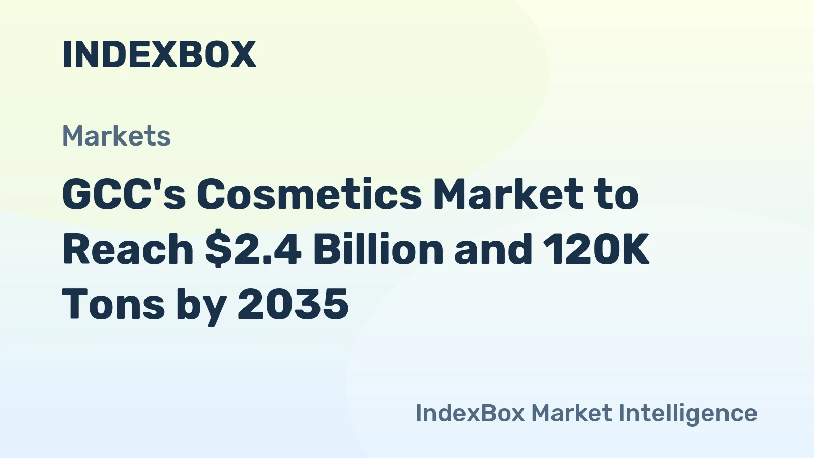 GCC's Cosmetics Market to Reach $2.4 Billion and 120K Tons by 2035