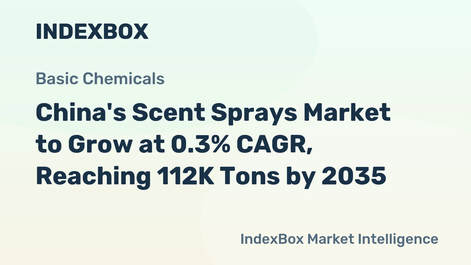 China's Scent Sprays Market to Grow at 0.3% CAGR, Reaching 112K Tons by 2035