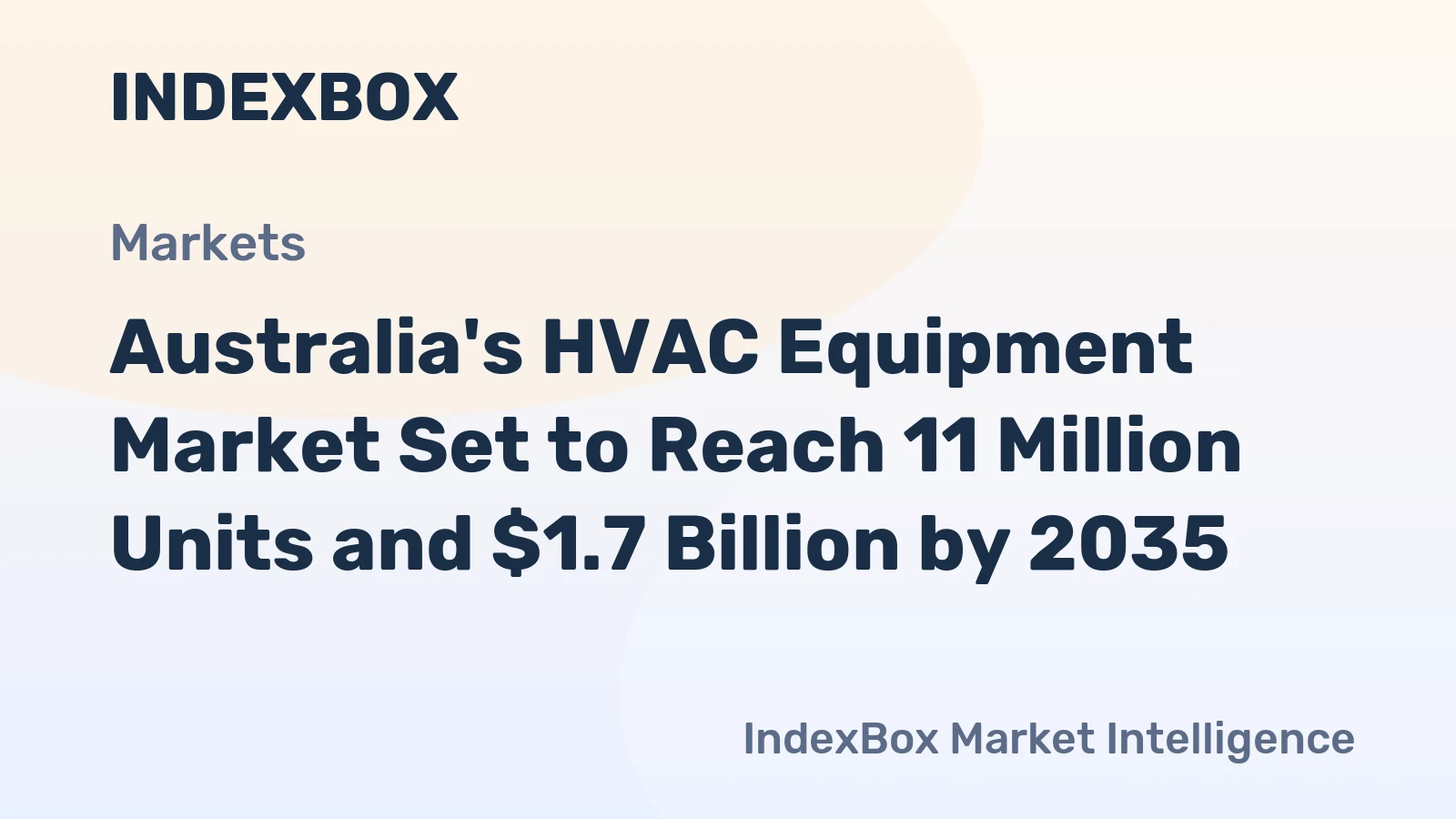 Australia's HVAC Equipment Market Set to Reach 11 Million Units and $1.7 Billion by 2035