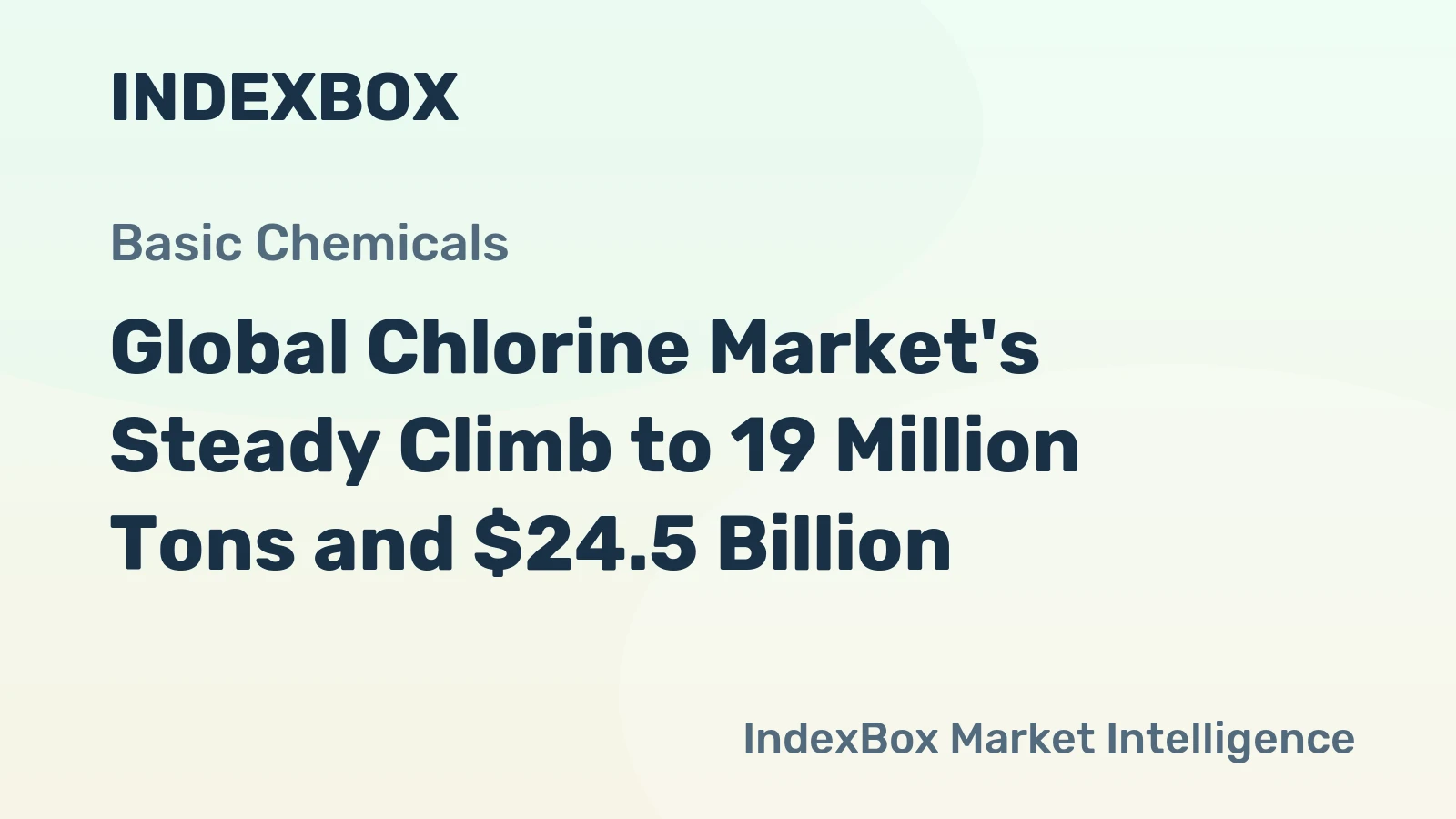 Global Chlorine Market's Steady Climb to 19 Million Tons and $24.5 Billion