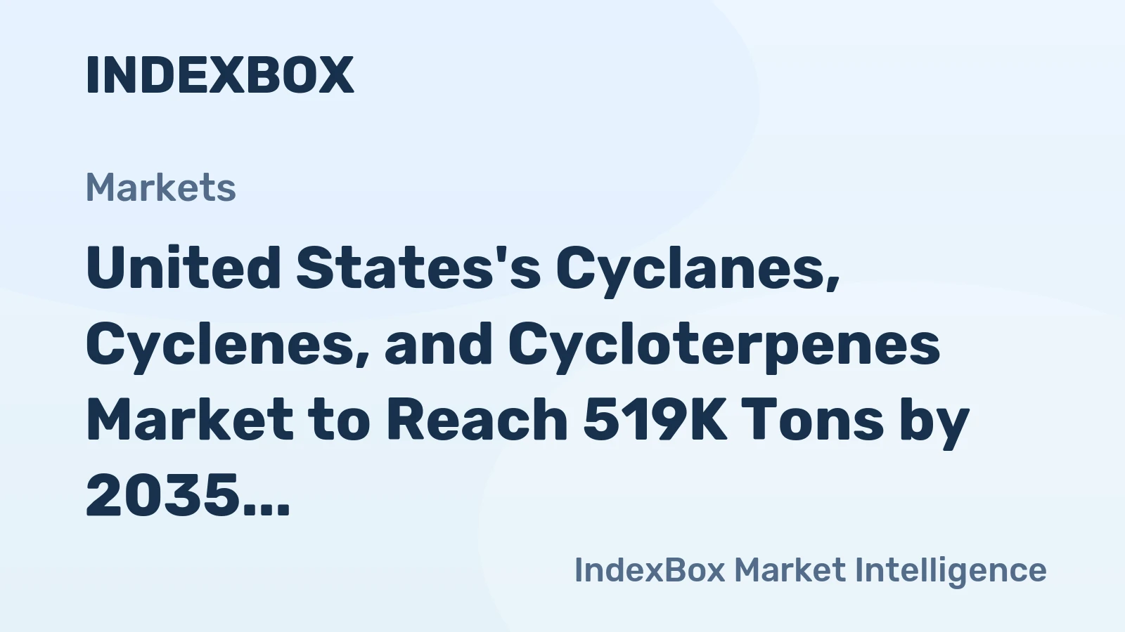 United States's Cyclanes, Cyclenes, and Cycloterpenes Market to Reach 519K Tons by 2035